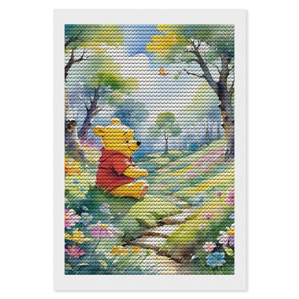 Winnie The Poo Diamond Art Kits for Adults Cartoon 5D DIY Diamond Art ...