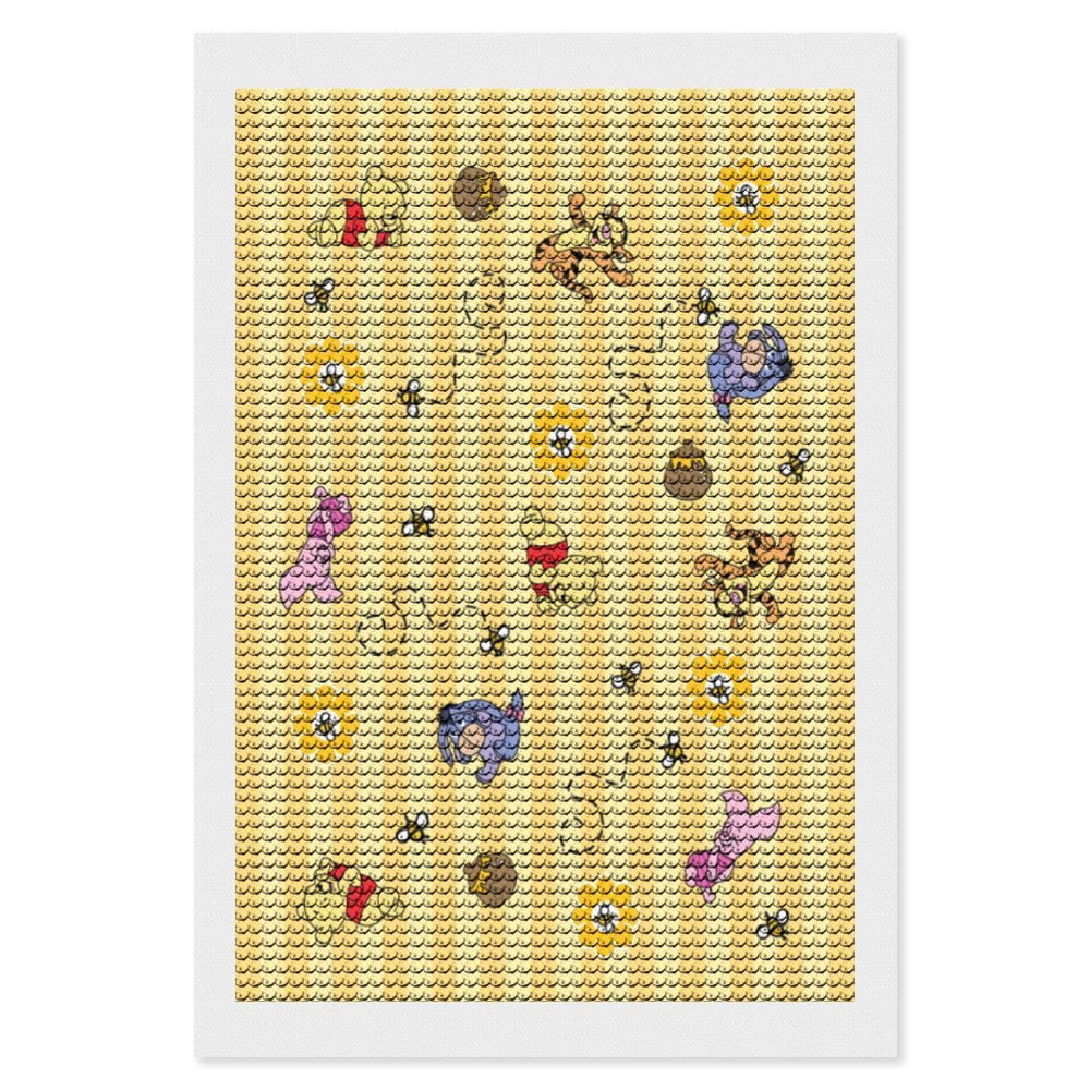Winnie The Poo Diamond Art Kits for Adults Cartoon 5D DIY Diamond Art ...