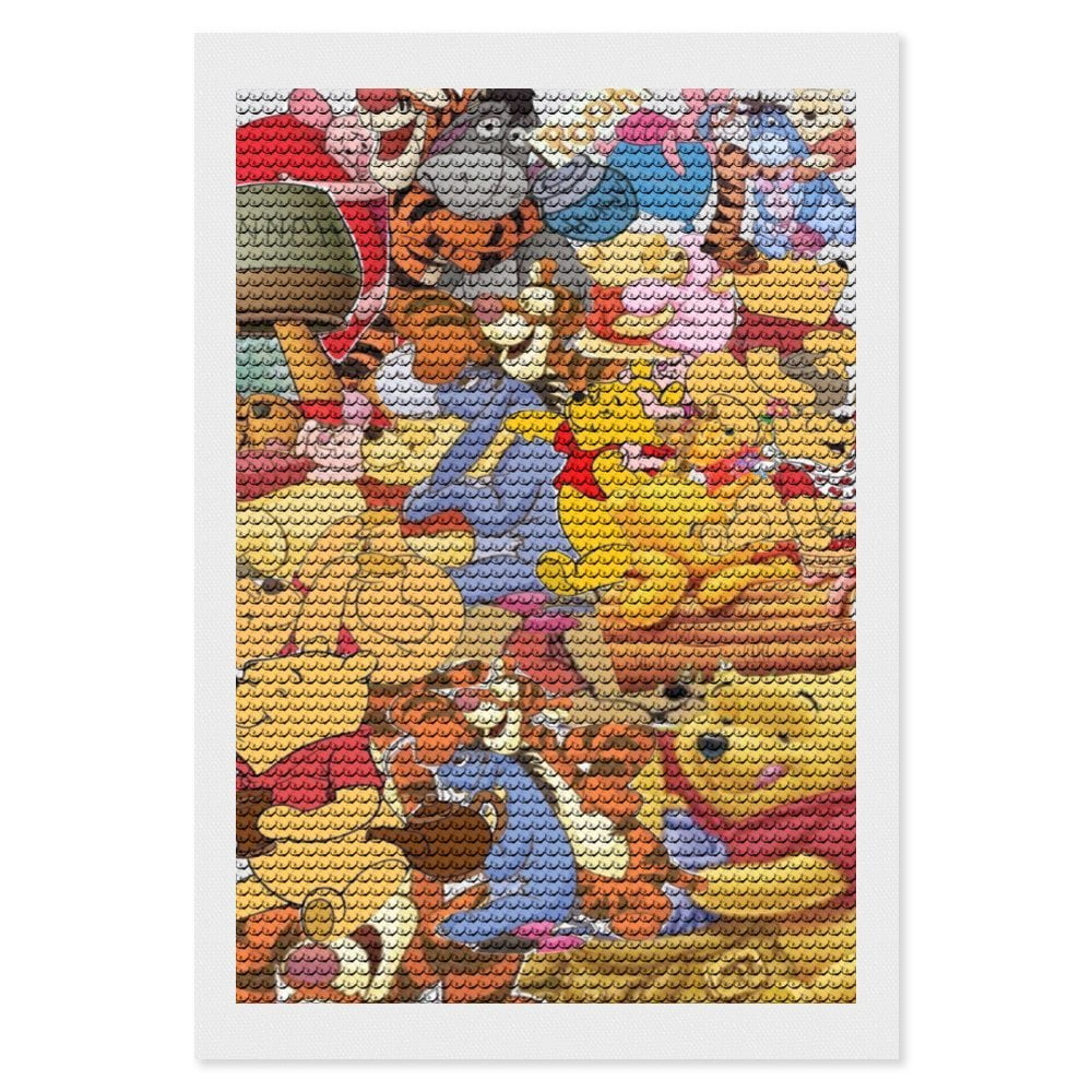 Winnie The Poo Diamond Art Kits for Adults Cartoon 5D DIY Diamond Art ...