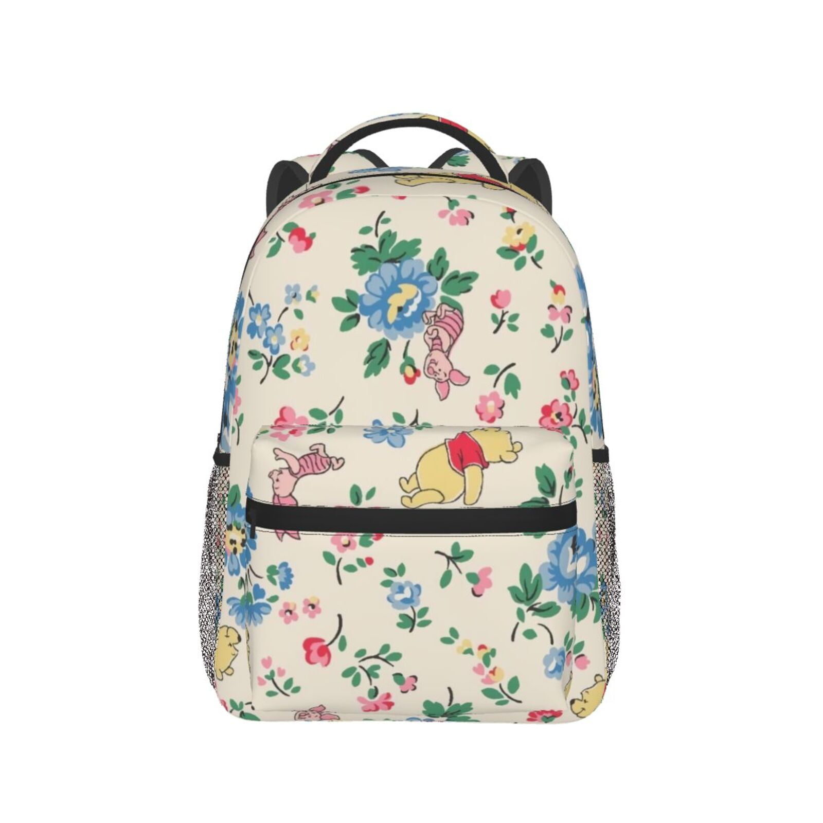 Winnie the Pooh Floral Circle Pooh Travel Backpack,Carry On Backpack ...