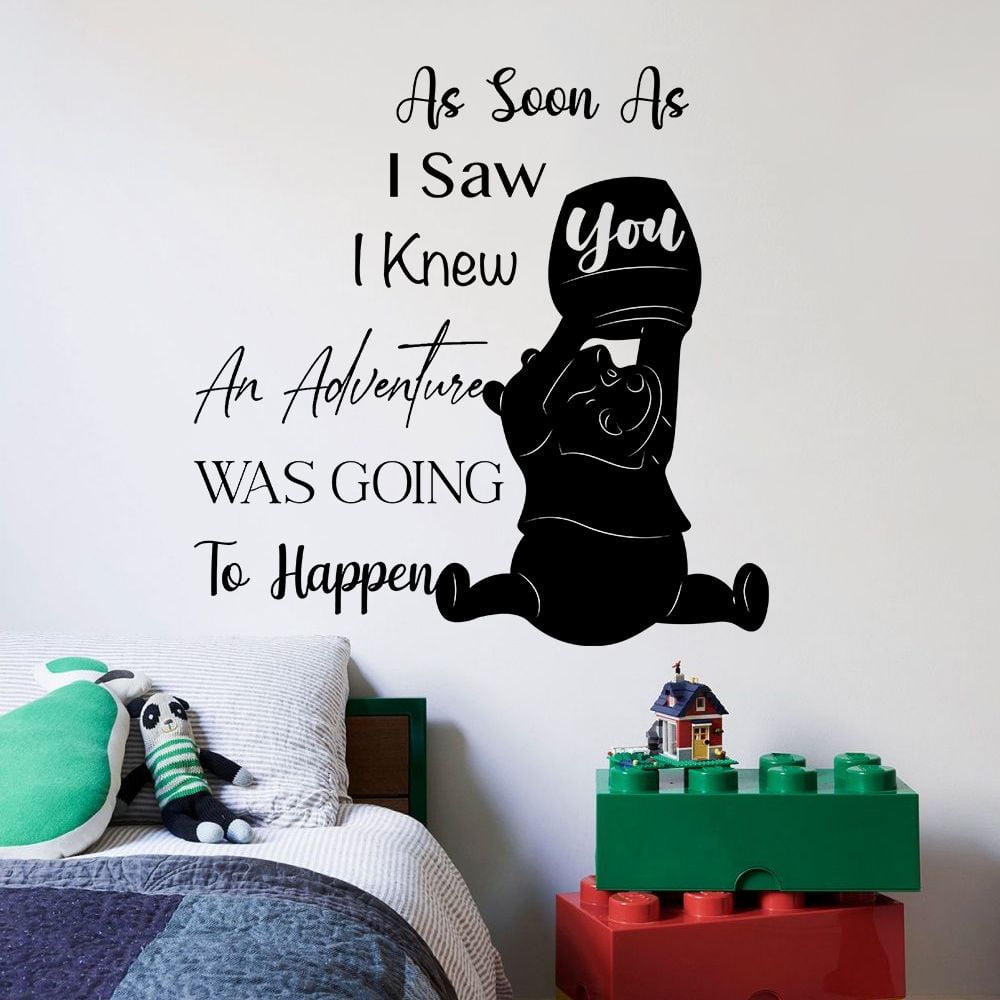 Winnie the Pooh I Saw You Cartoon Honey Quote Positive Life Inspiration ...
