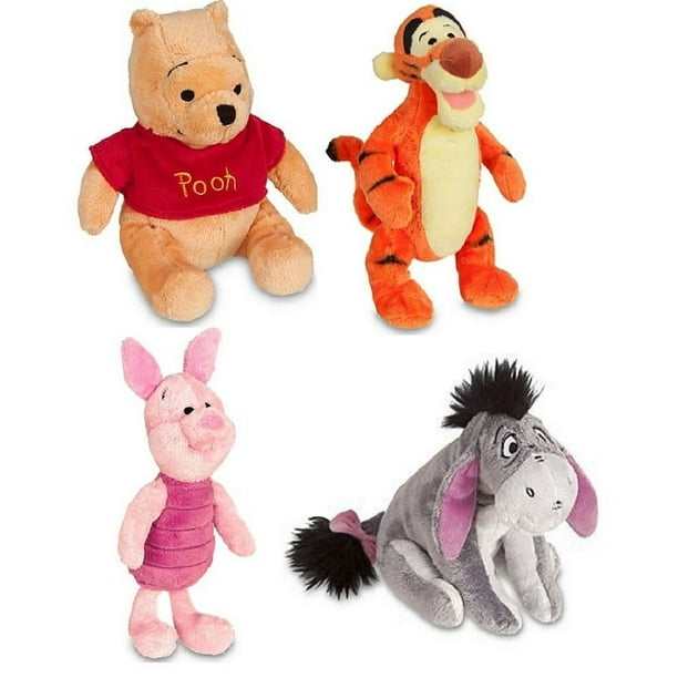 Disney Store Original Winnie the Pooh Plush Set of 4 with Piglet ...