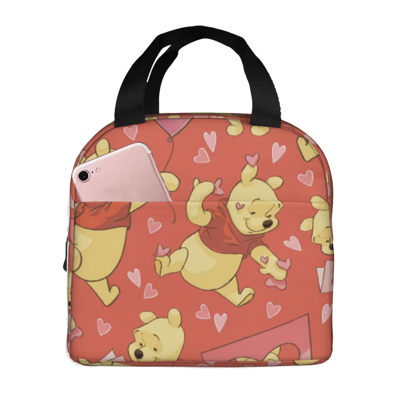 Winnie The Pooh Red Love Lunch Box for Women & Men Adult Insulated ...