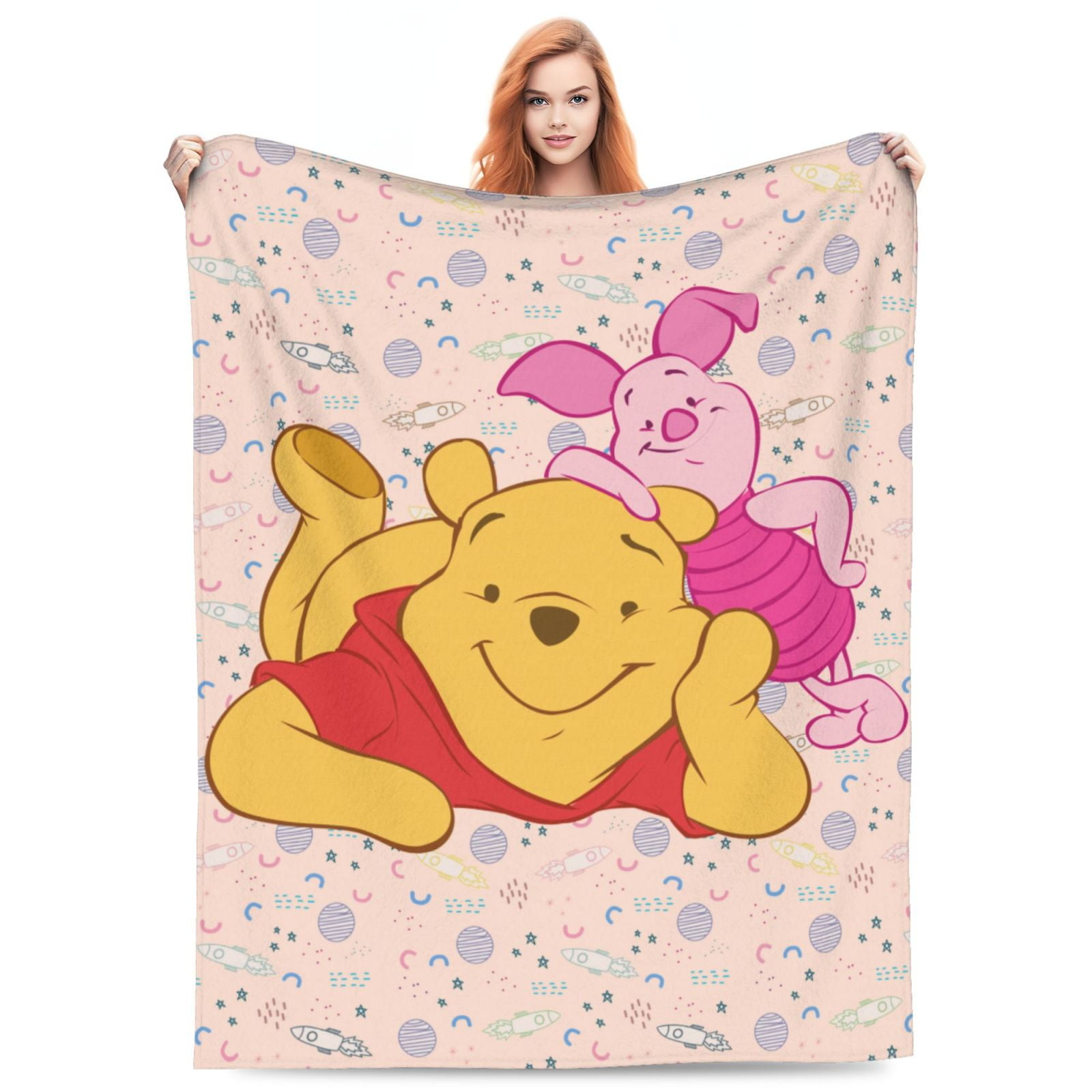 Winnie The Pooh Throw Blanket Couch Bed Sofa Soft Lightweight Warm Cozy ...