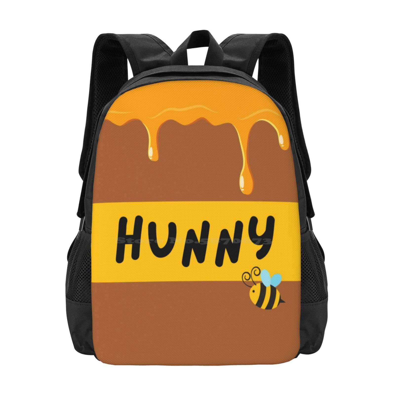 Winnie The Hunny Pot 3d Print Design Backpack Student Bag Winnie The Winnie The Hunny Pot Hy Pot ...