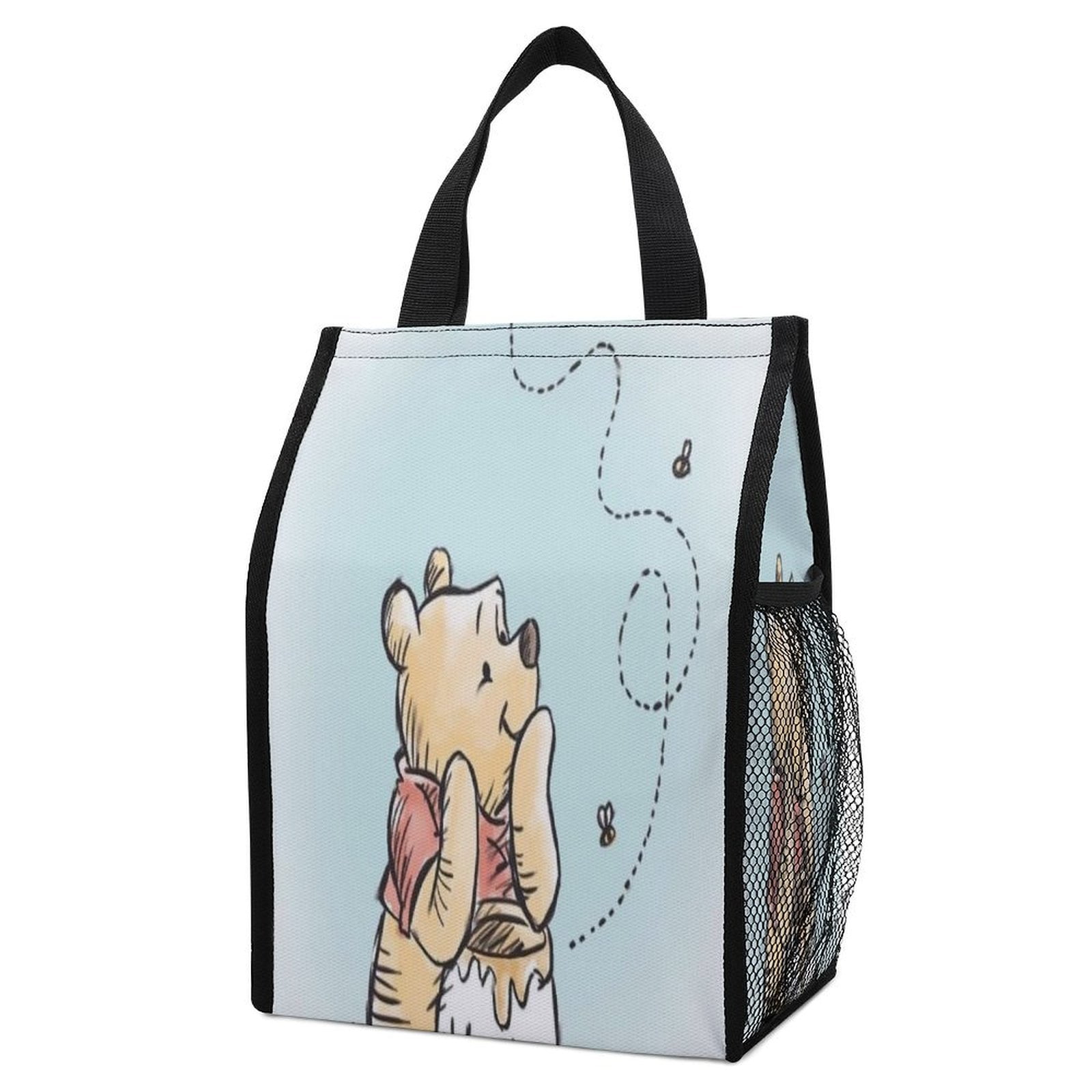 Winnie The Poo Insulated Lunch Bag Wide-Open Foldable Portable Lunch ...