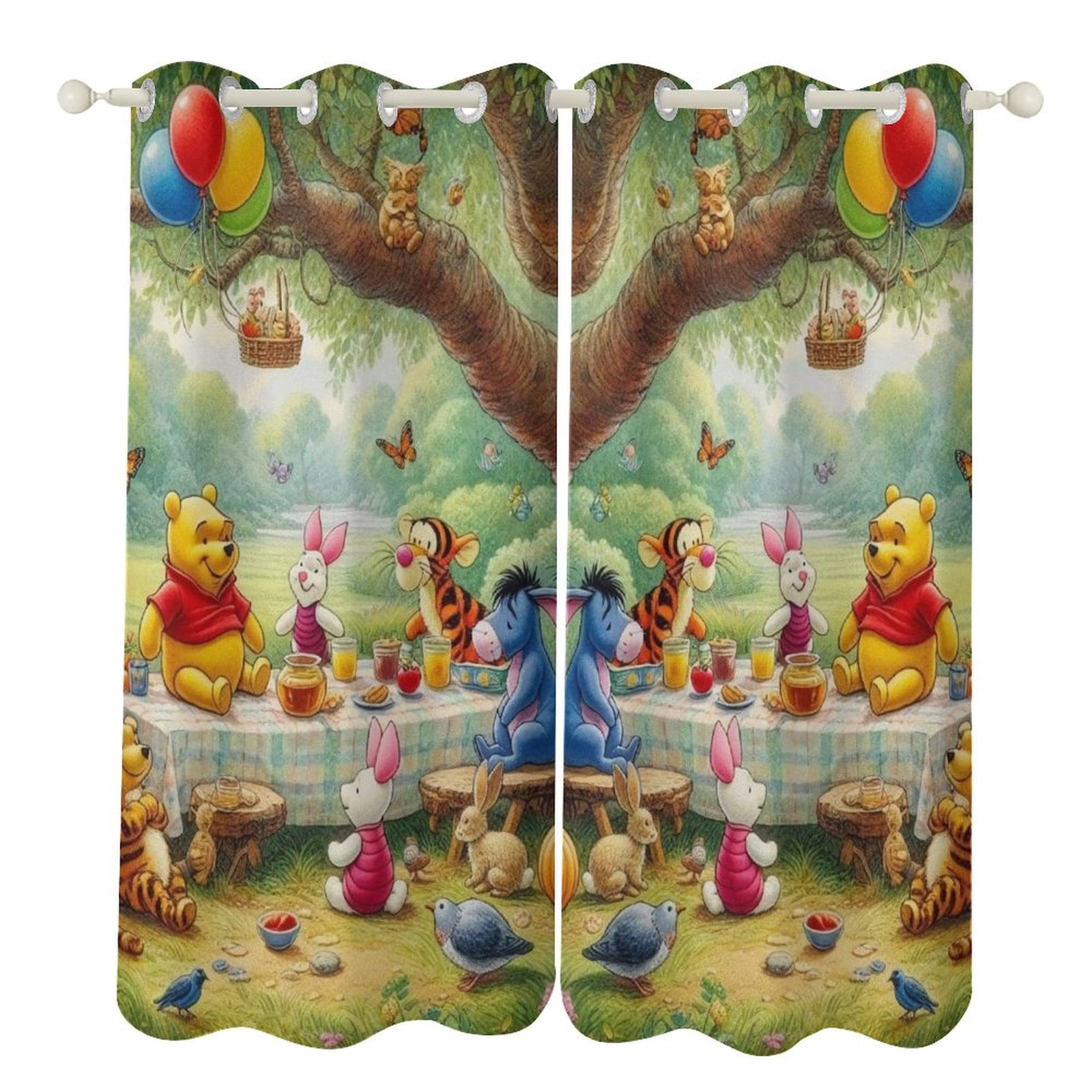 Winnie The Pooh And Friends Curtains 84 Inch,Blackout Curtains,Cartoon ...