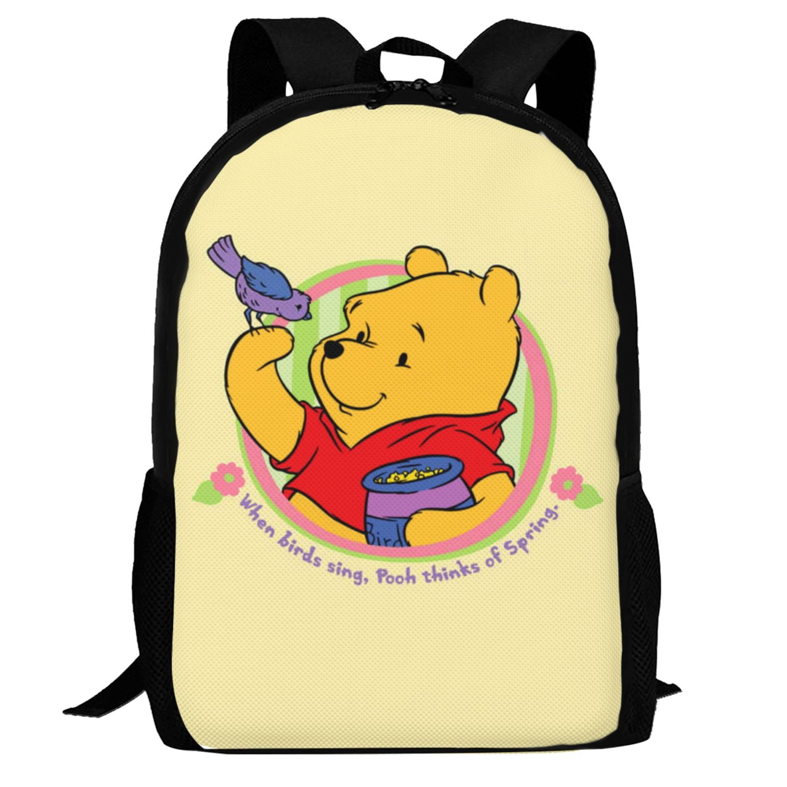 Winnie The Pooh Backpack,3d Print Laptop Backpack Lightweight Casual ...