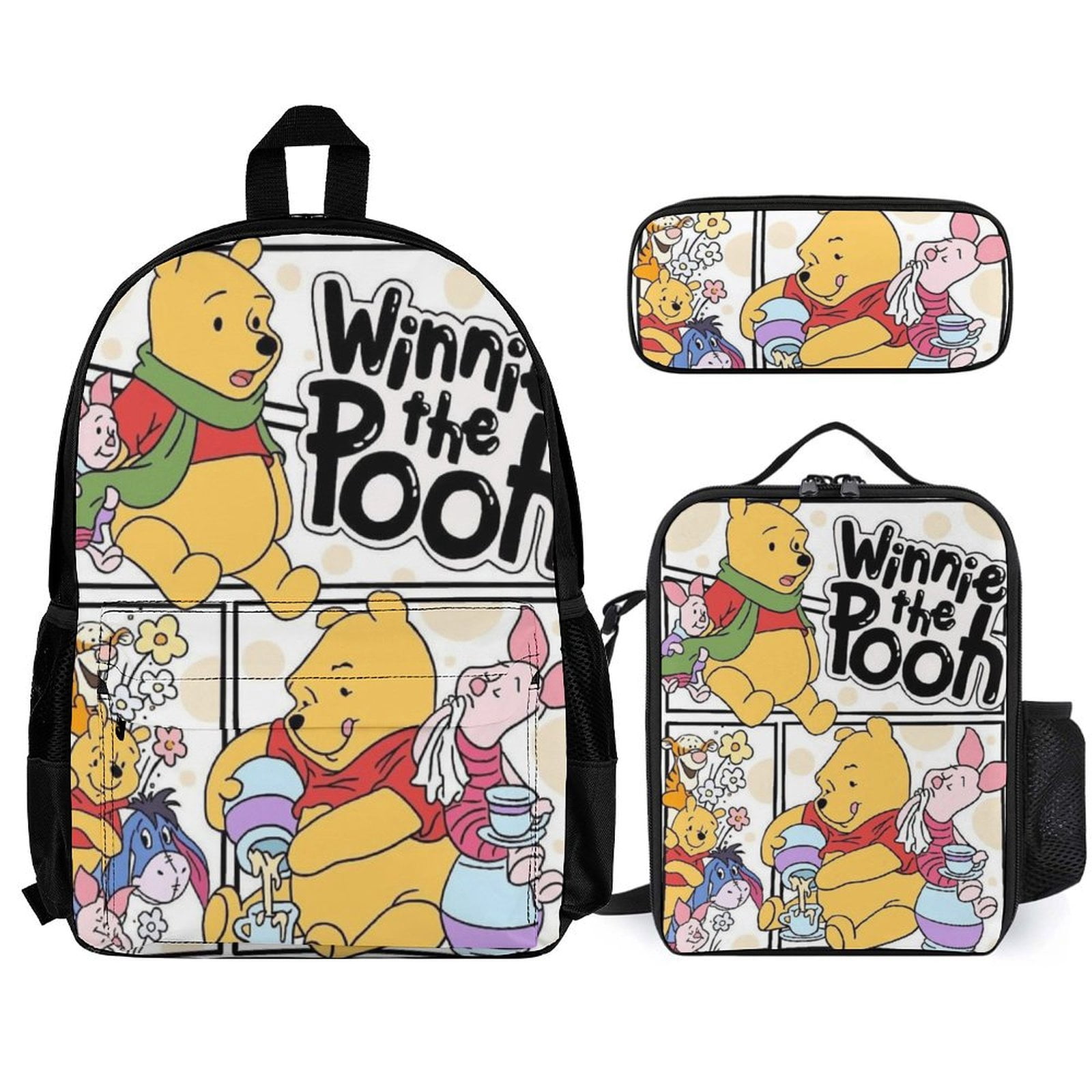 Winnie The Pooh Backpack Bag Adjustable Shoulder Daypack Laptop Bag ...