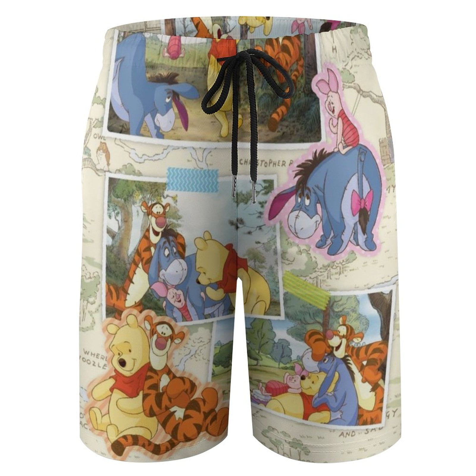 Winnie The Pooh Boys Girls Beach Shorts Quick Dry Beach Swim Trunks ...