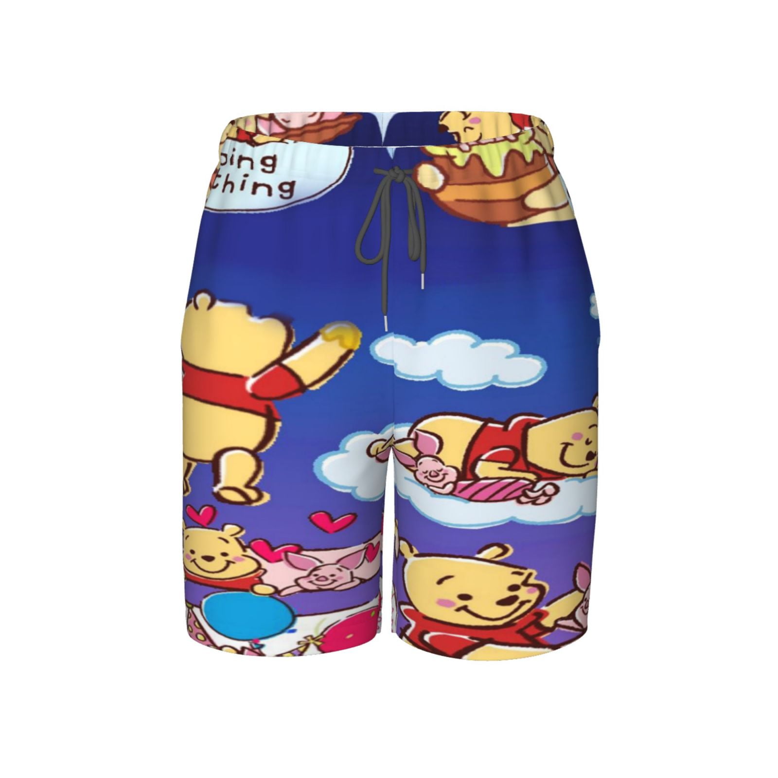 Winnie The Poo Boys Swim Trunks with Mesh Liner Bathing Suits Quick Dry ...