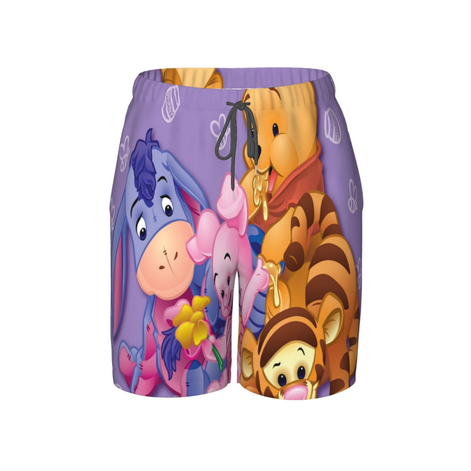 Winnie The Poo Boys Swim Trunks with Mesh Liner Bathing Suits Quick Dry ...