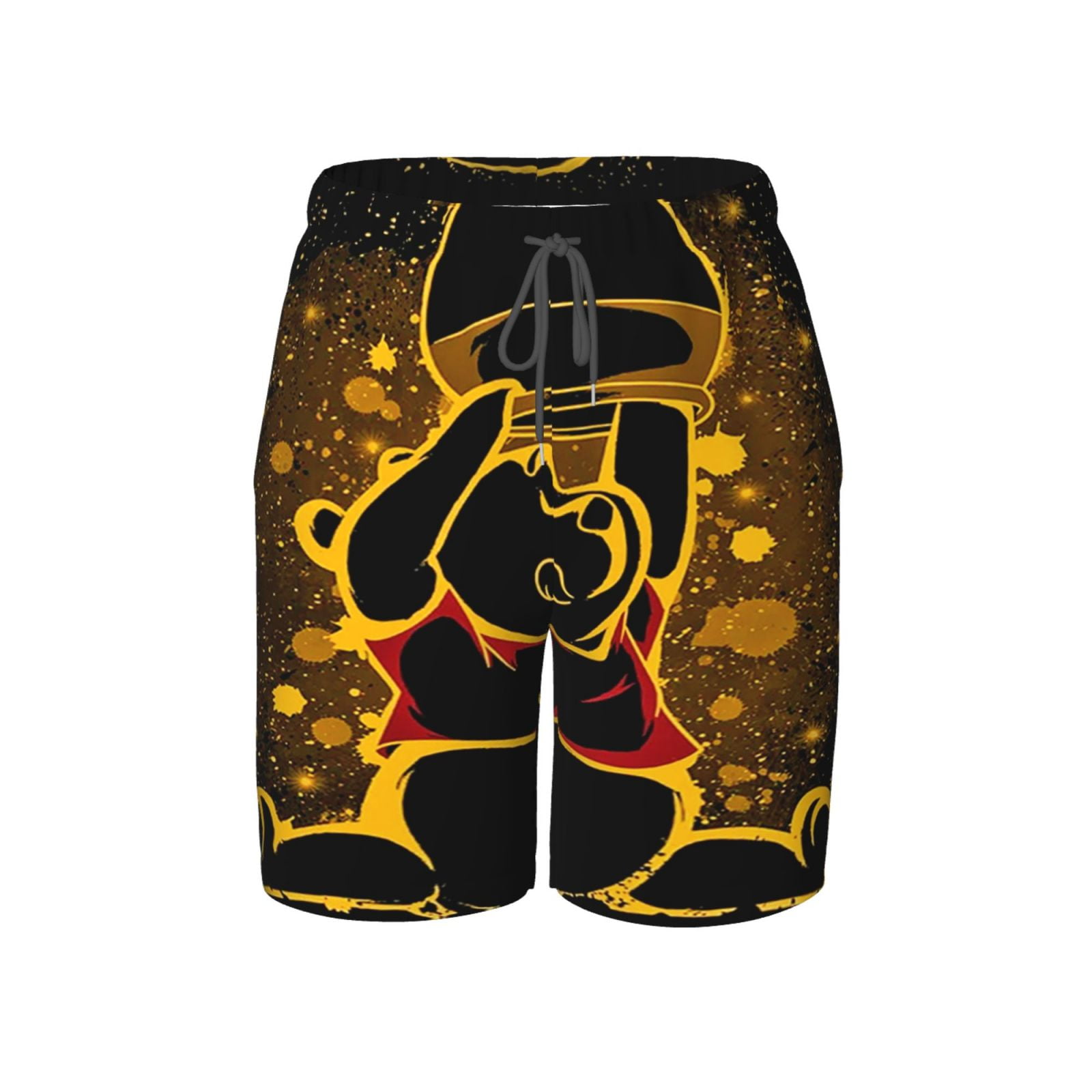 Winnie The Poo Boys Swim Trunks with Mesh Liner Bathing Suits Quick Dry ...