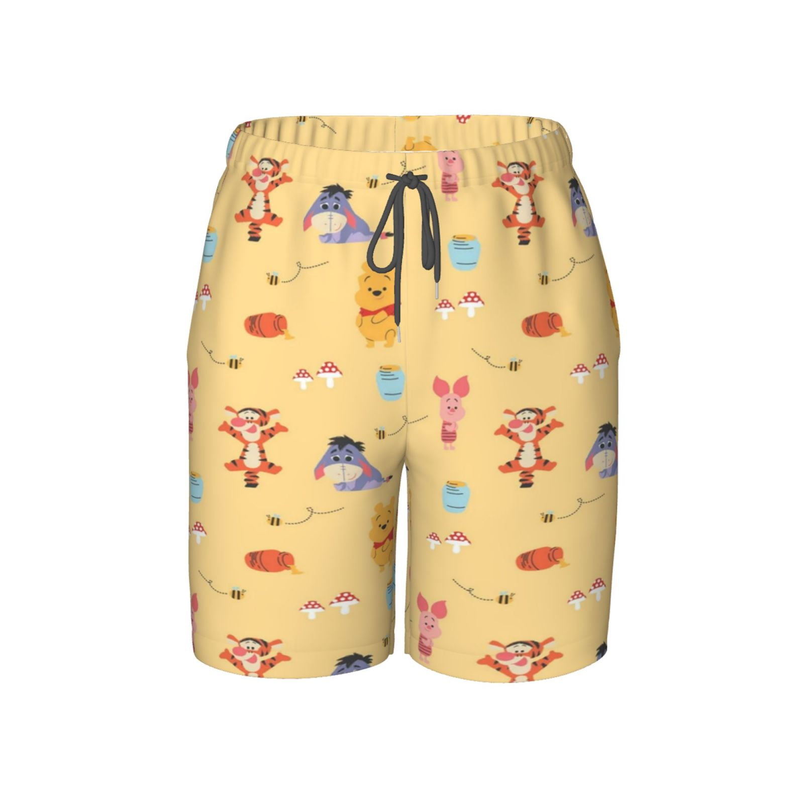 Winnie The Poo Boys Swim Trunks with Mesh Liner Bathing Suits Quick Dry ...