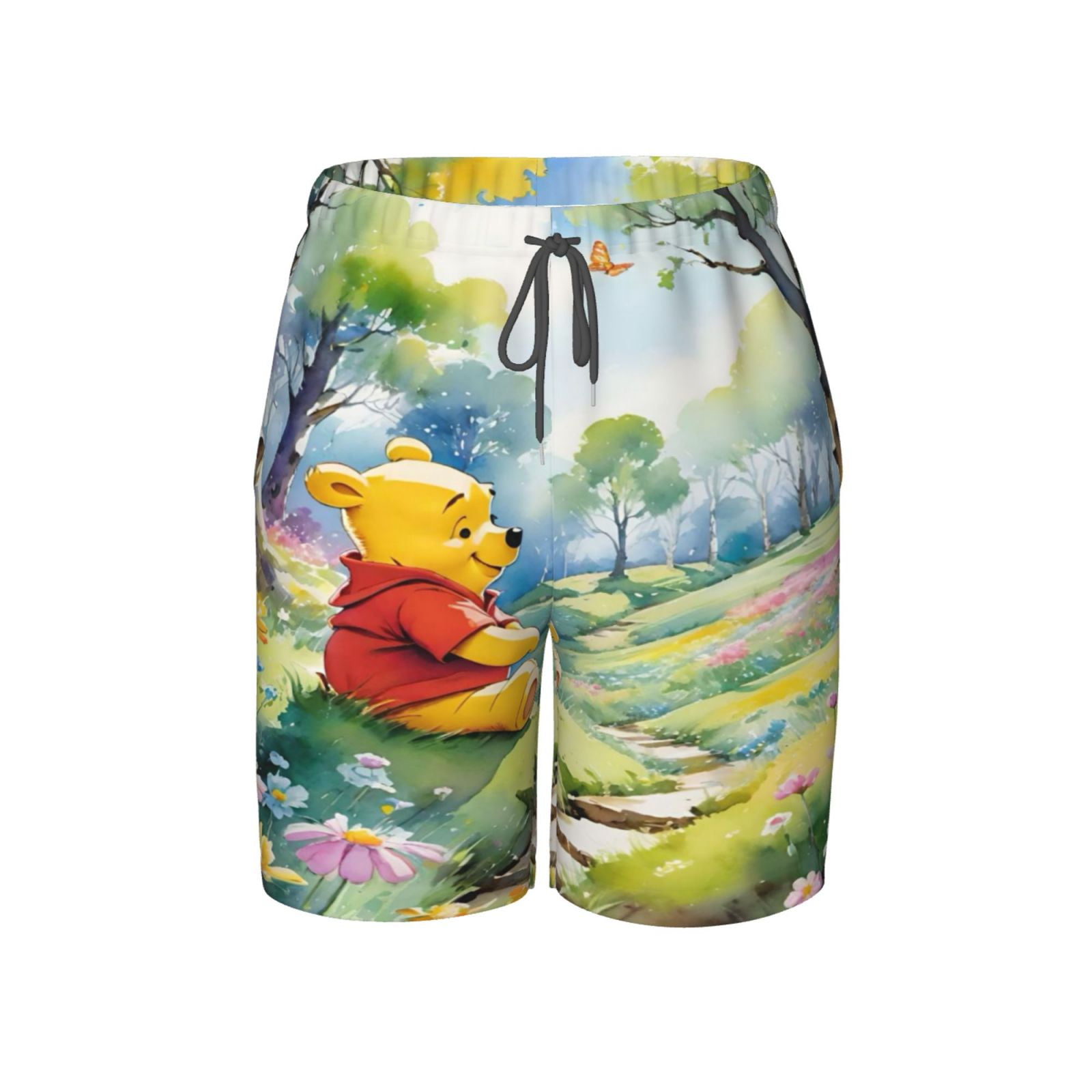 Winnie The Poo Boys Swim Trunks with Mesh Liner Bathing Suits Quick Dry ...
