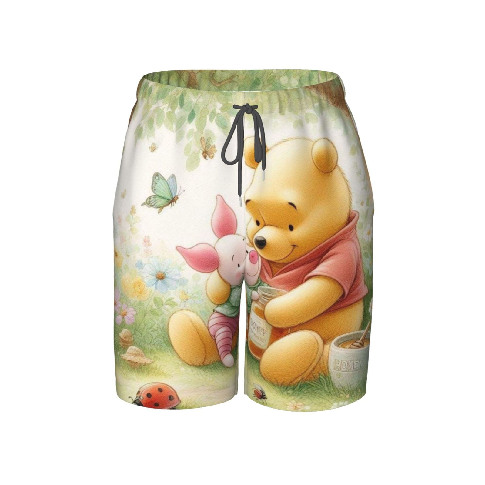 Winnie The Poo Boys Swim Trunks with Mesh Liner Bathing Suits Quick Dry ...