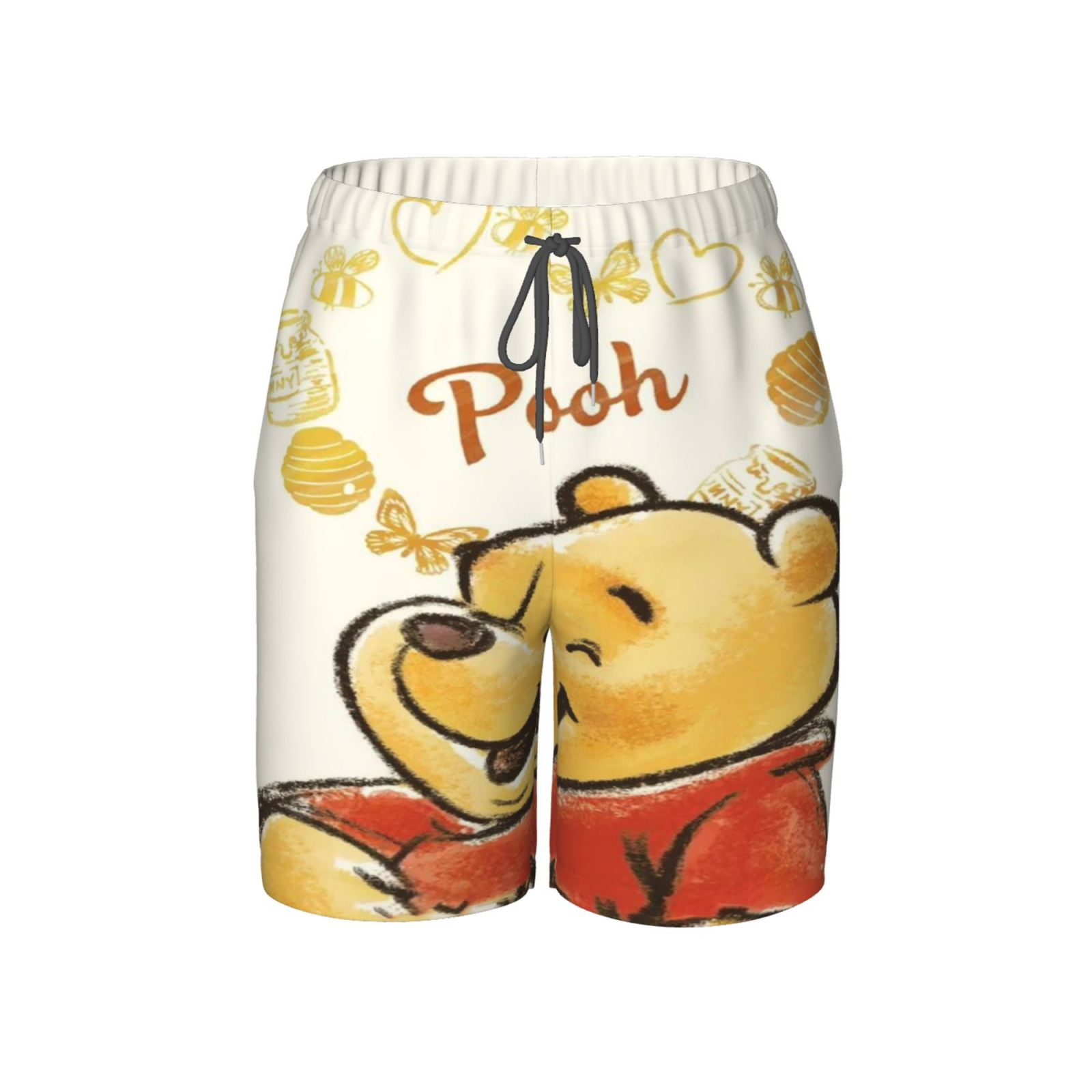 Winnie The Poo Boys Swim Trunks with Mesh Liner Bathing Suits Quick Dry ...