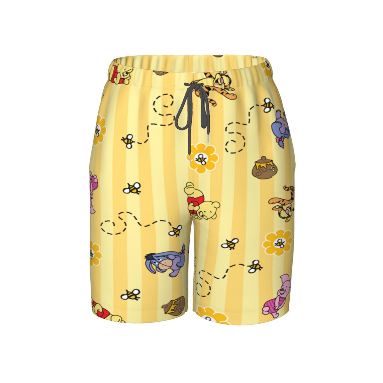 Winnie The Poo Boys Swim Trunks with Mesh Liner Bathing Suits Quick Dry ...