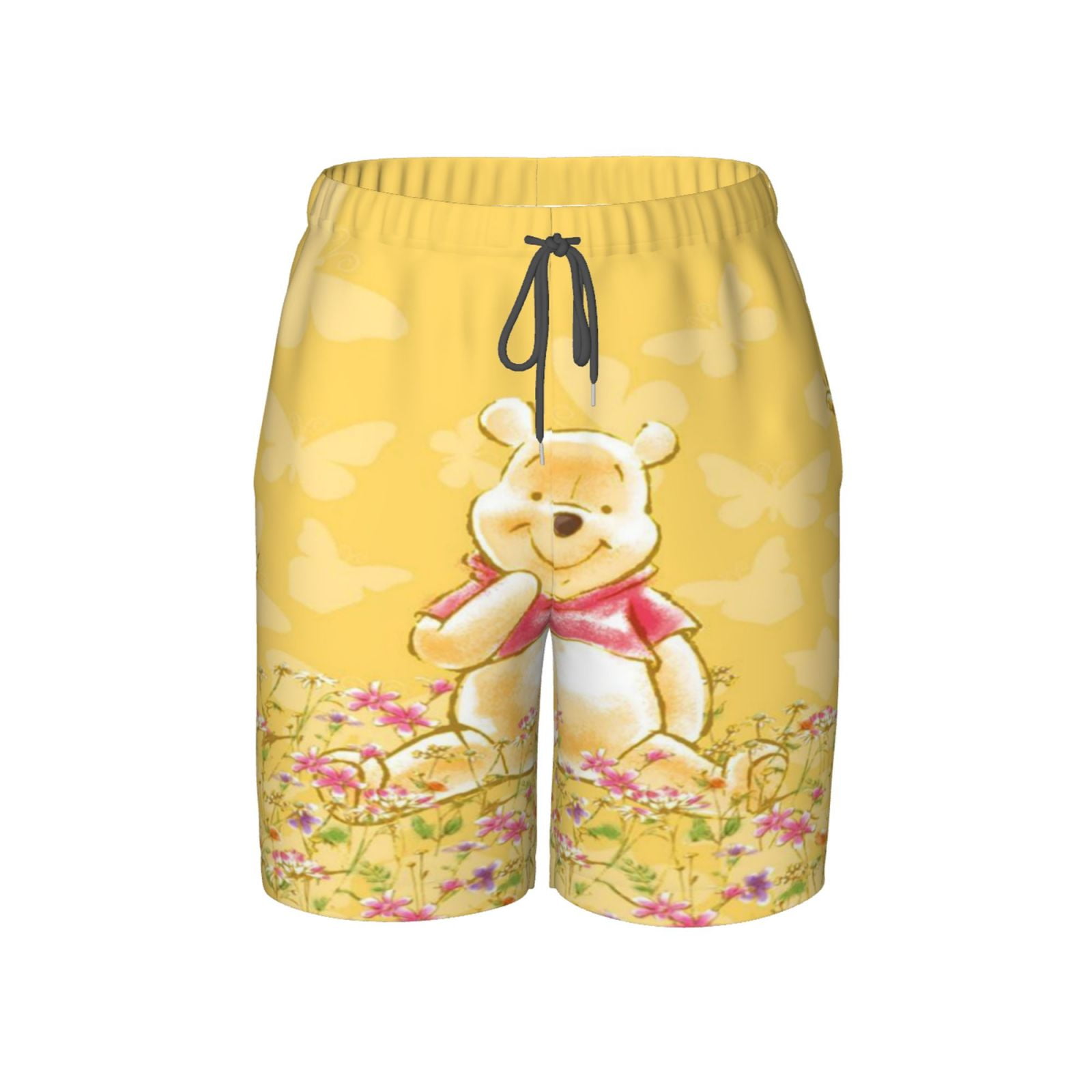 Winnie The Poo Boys Swim Trunks with Mesh Liner Bathing Suits Quick Dry ...