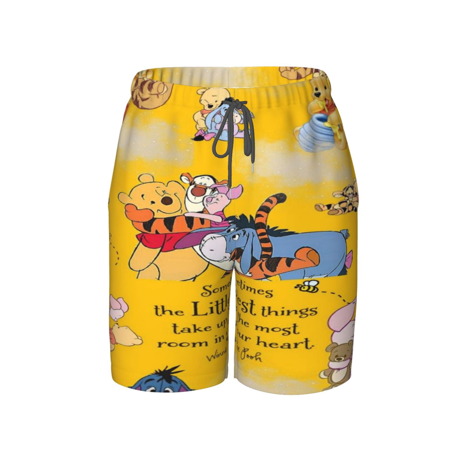 Winnie The Poo Boys Swim Trunks with Mesh Liner Bathing Suits Quick Dry ...