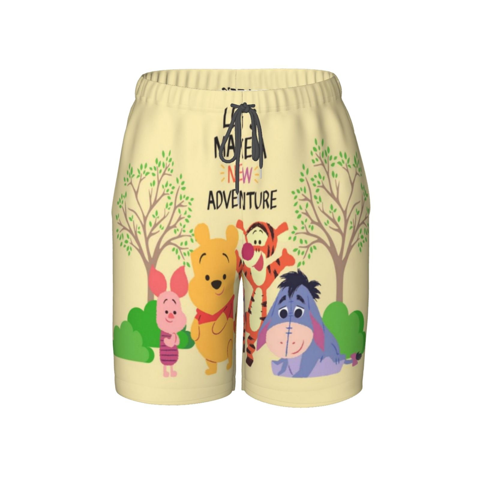 Winnie The Poo Boys Swim Trunks with Mesh Liner Bathing Suits Quick Dry ...