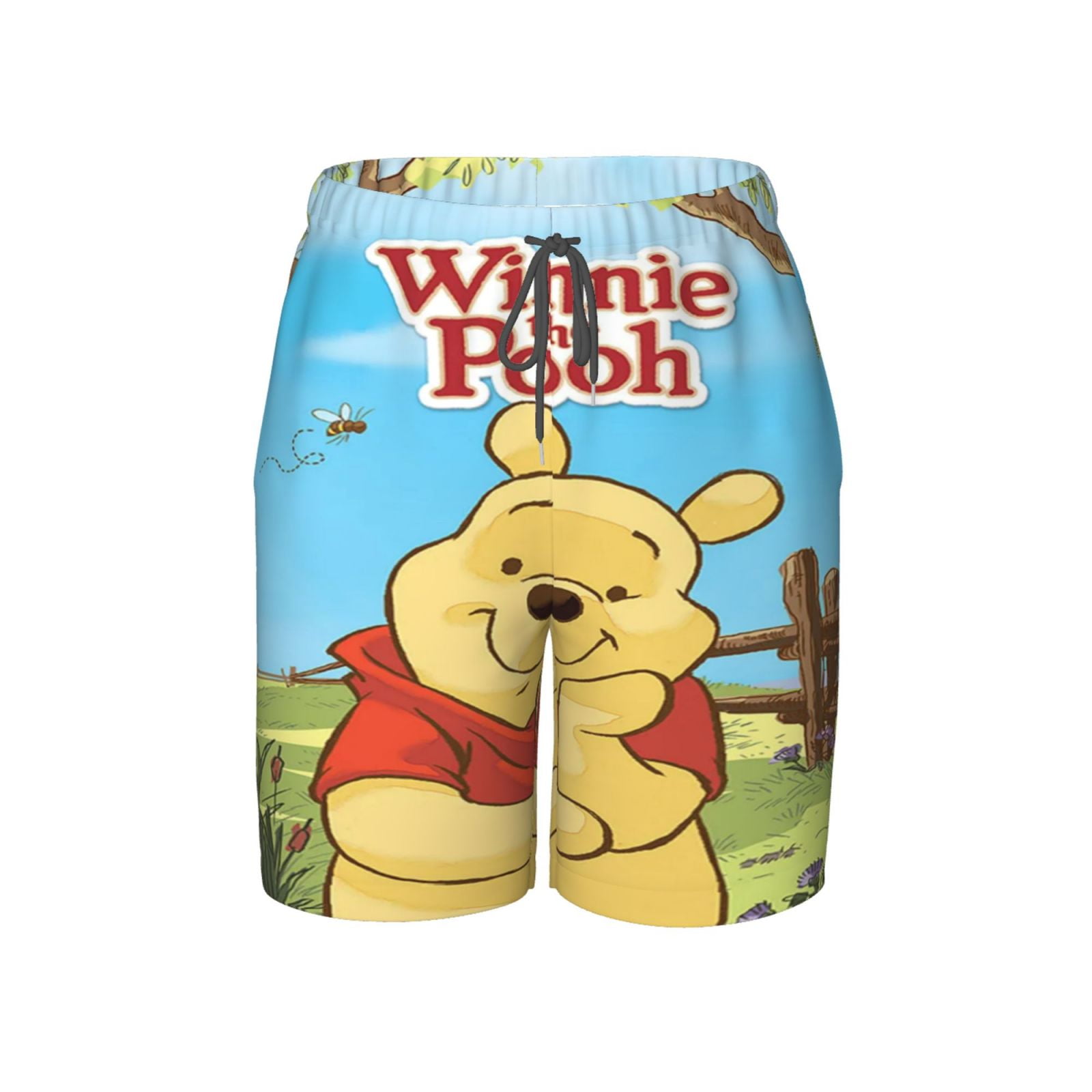 Winnie The Poo Boys Swim Trunks with Mesh Liner Bathing Suits Quick Dry ...
