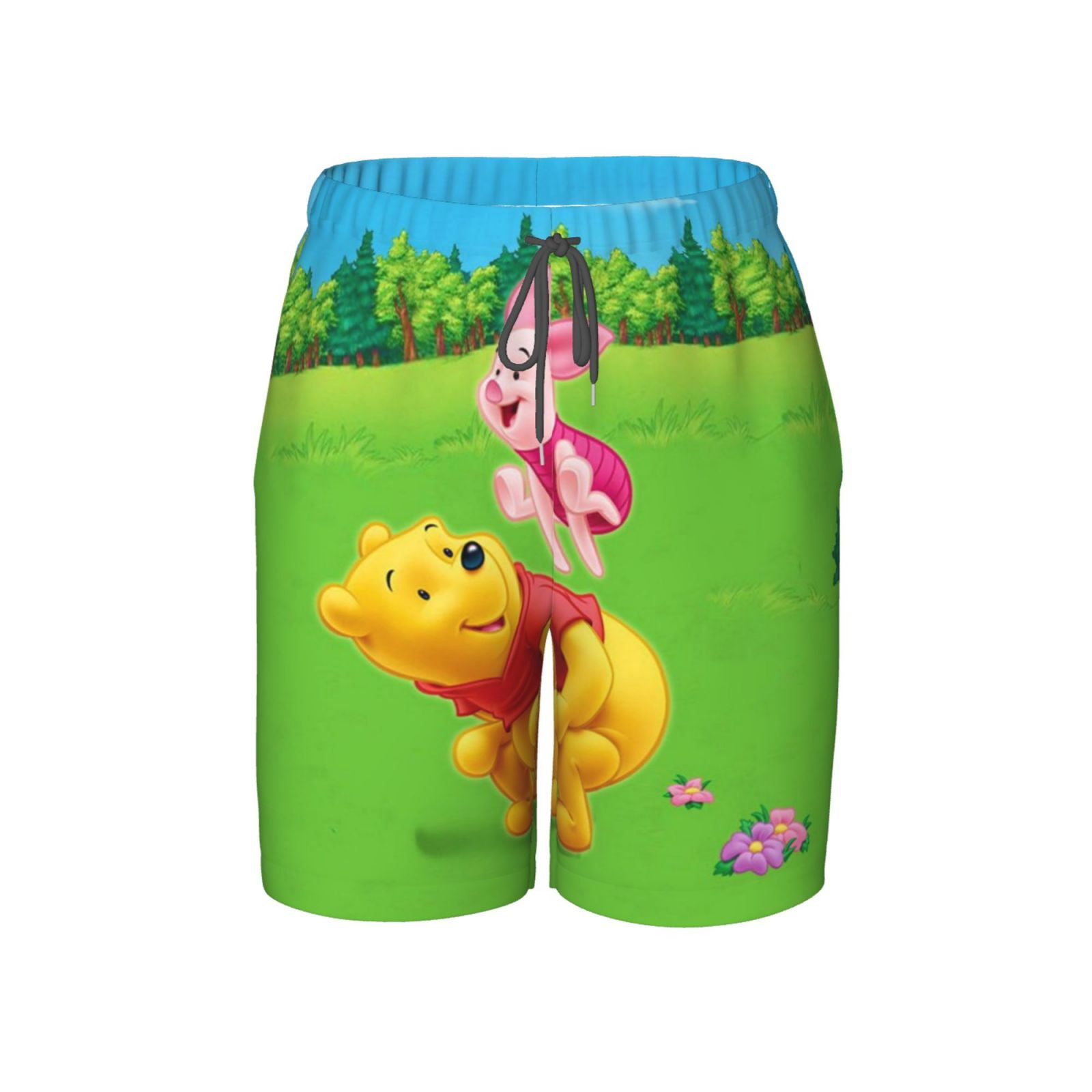 Winnie The Poo Boys Swim Trunks with Mesh Liner Bathing Suits Quick Dry ...