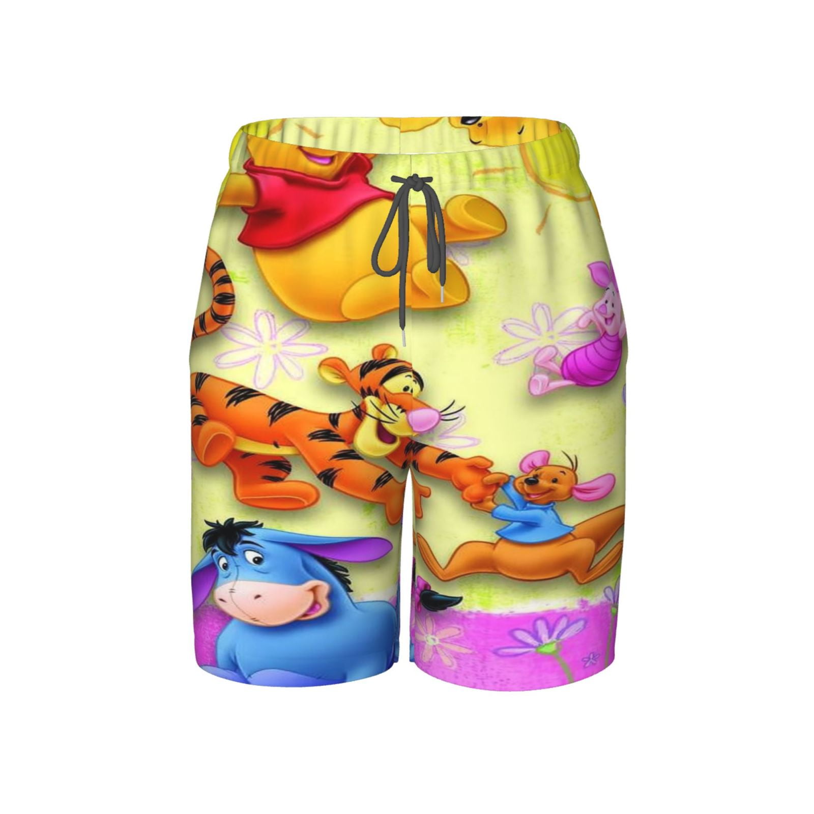 Winnie The Poo Boys Swim Trunks with Mesh Liner Bathing Suits Quick Dry ...