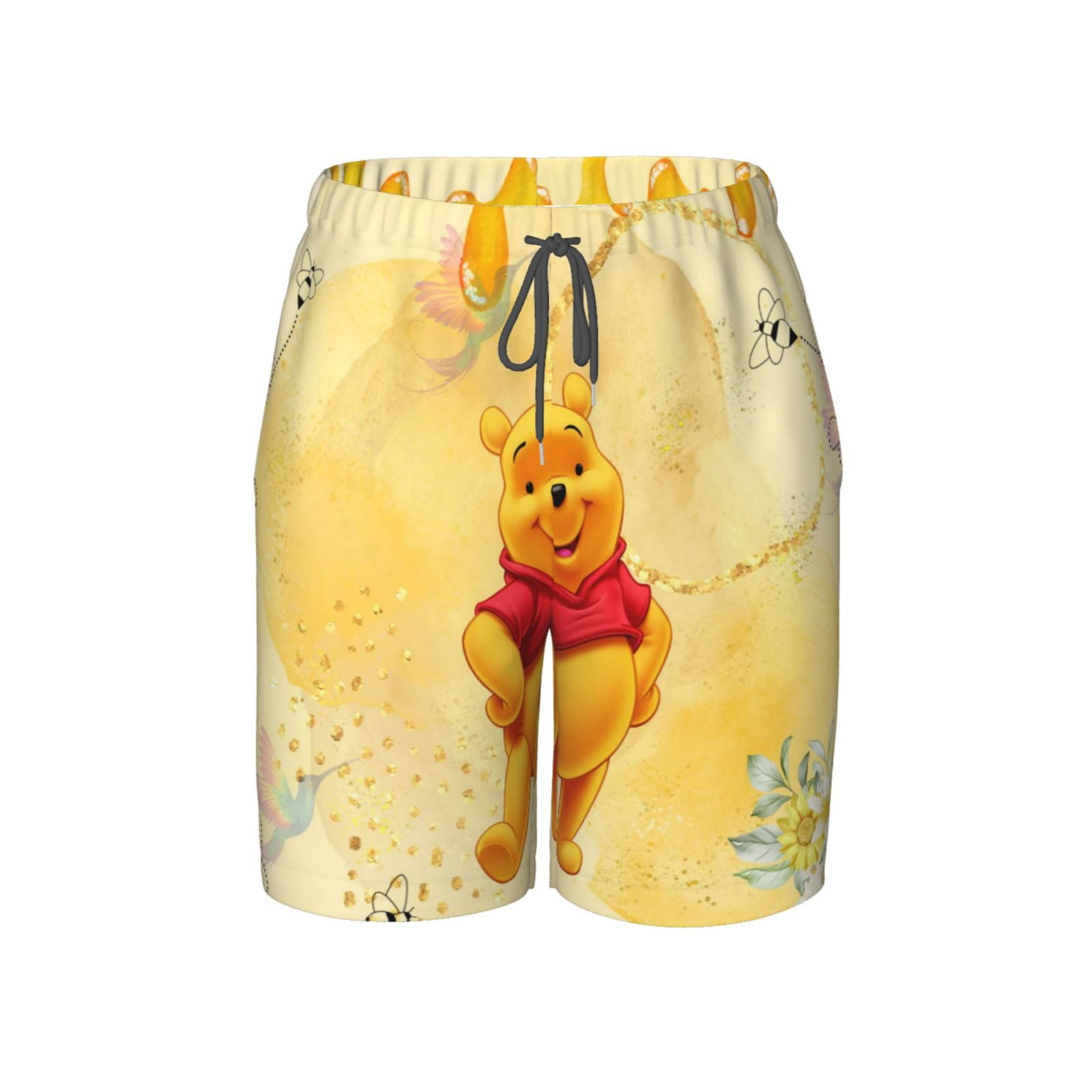 Winnie The Poo Boys Swim Trunks with Mesh Liner Bathing Suits Quick Dry ...