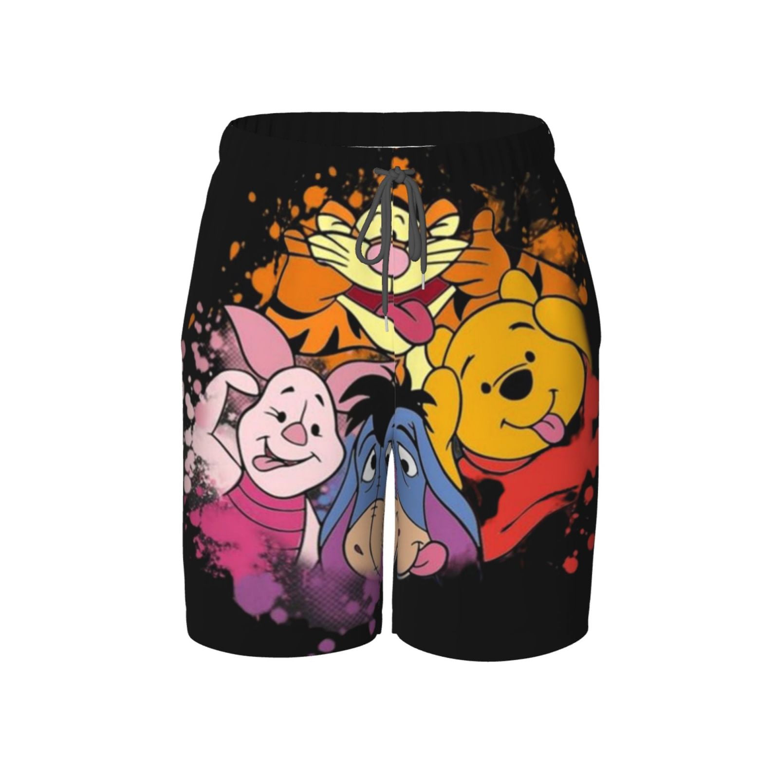 Winnie The Poo Boys Swim Trunks with Mesh Liner Bathing Suits Quick Dry ...