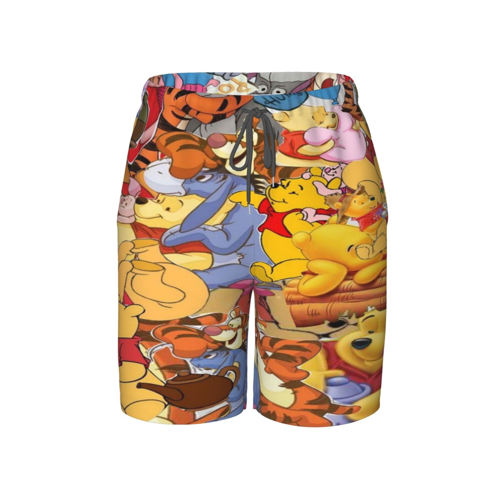 Winnie The Poo Boys Swim Trunks with Mesh Liner Bathing Suits Quick Dry ...