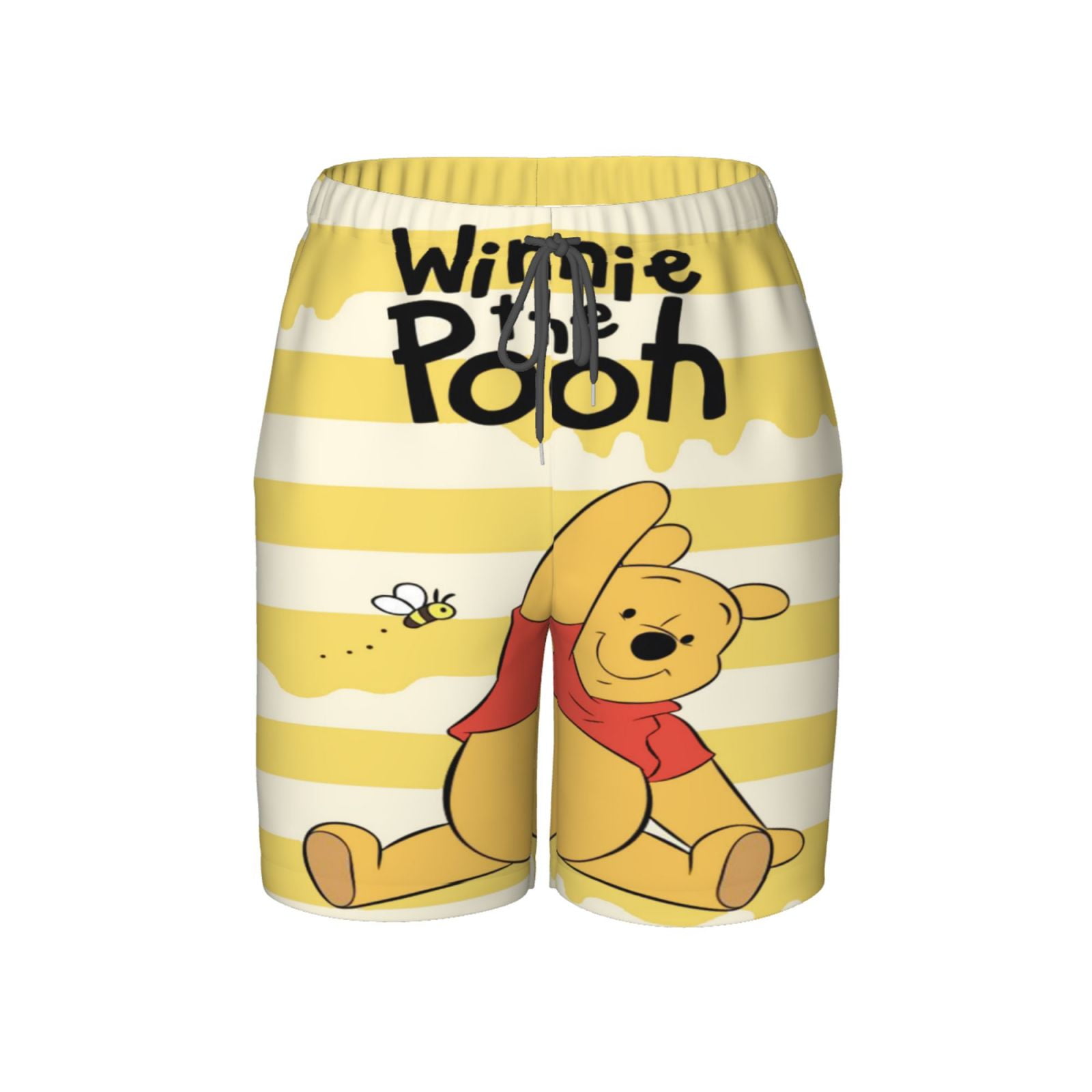 Winnie The Poo Boys Swim Trunks with Mesh Liner Bathing Suits Quick Dry ...
