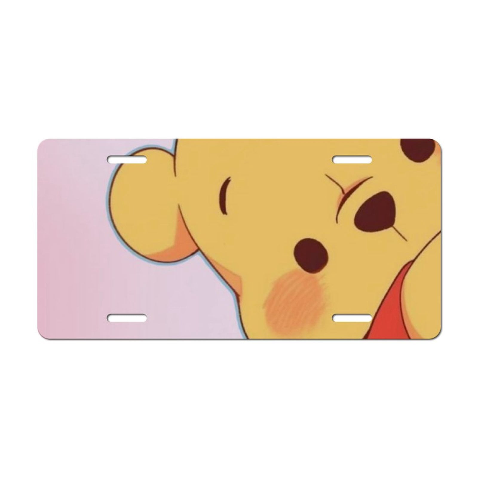 Winnie The Pooh Car License Plate Cute Anime License Plate Covers ...