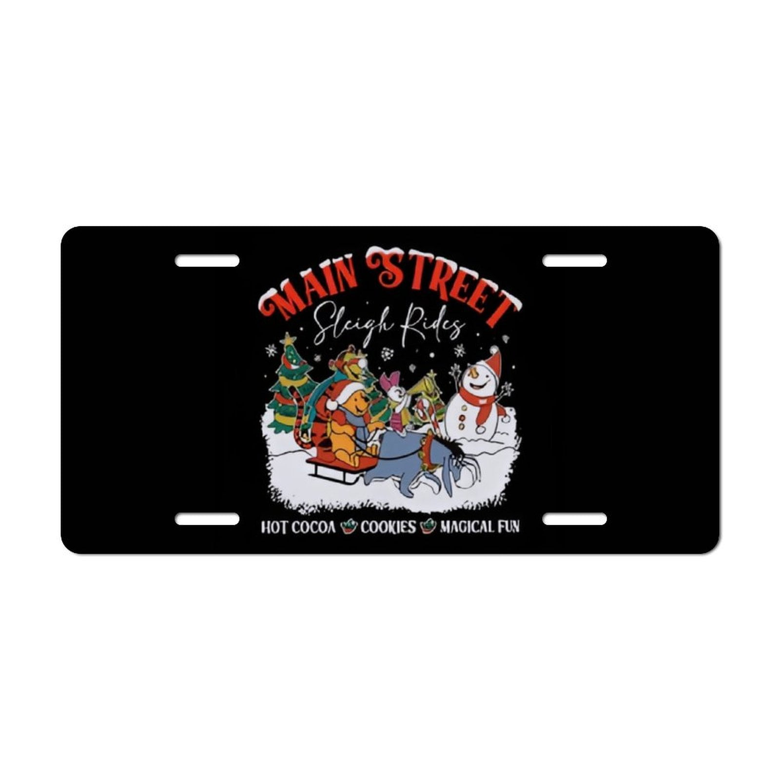 Winnie The Pooh Car License Plate Cute Anime License Plate Covers ...