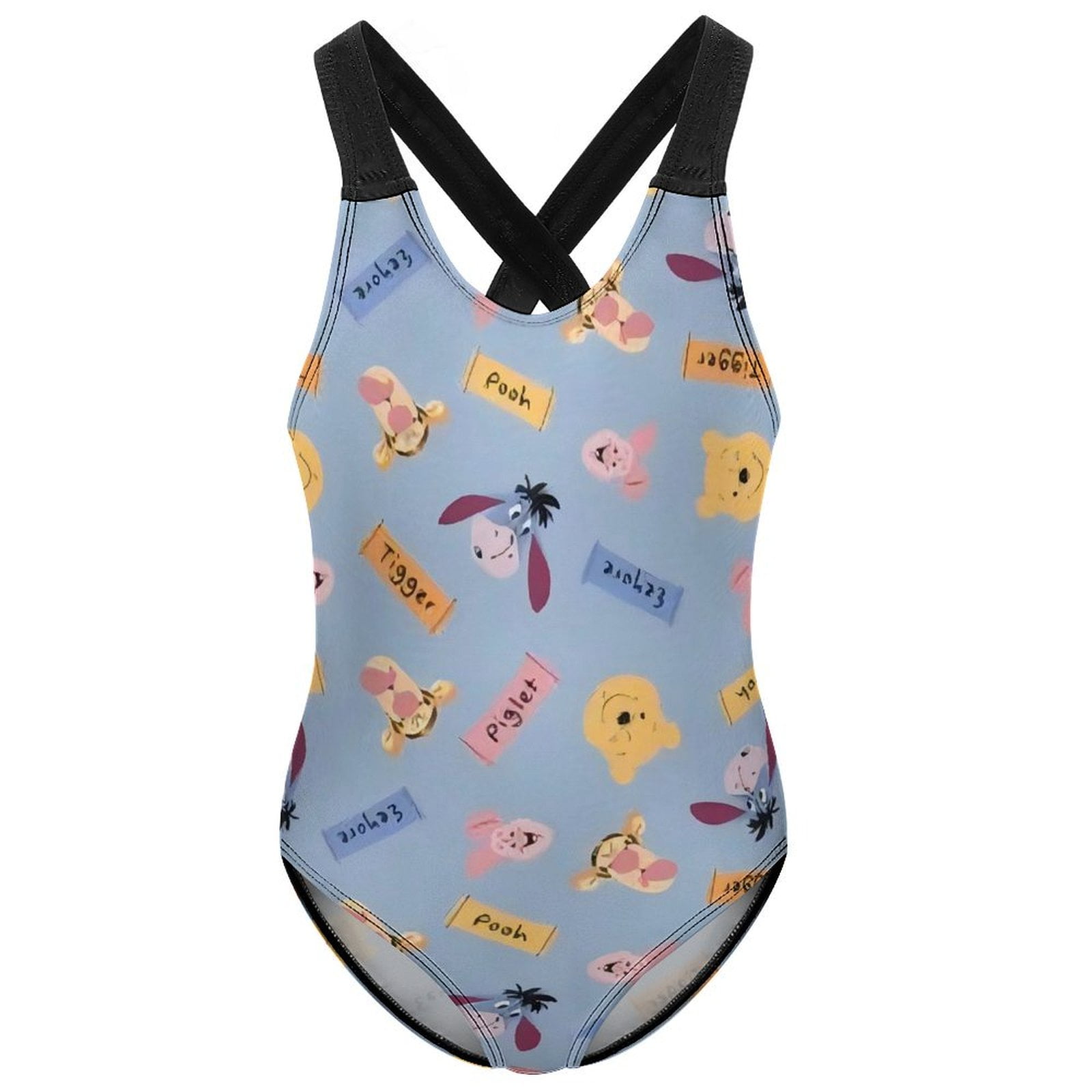 Winnie The Pooh Cartoon girls one-piece swimsuit beach swimsuit ...