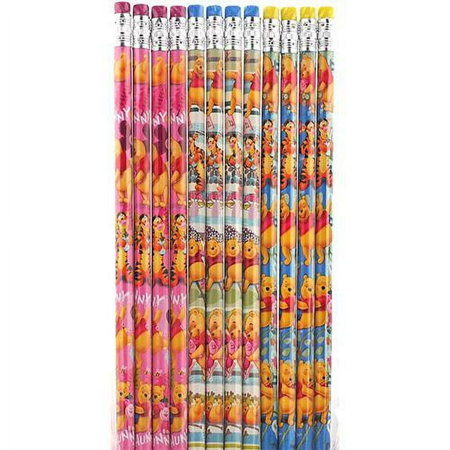 Winnie The Pooh Character 12 Wood Pencils Pack - Walmart.com