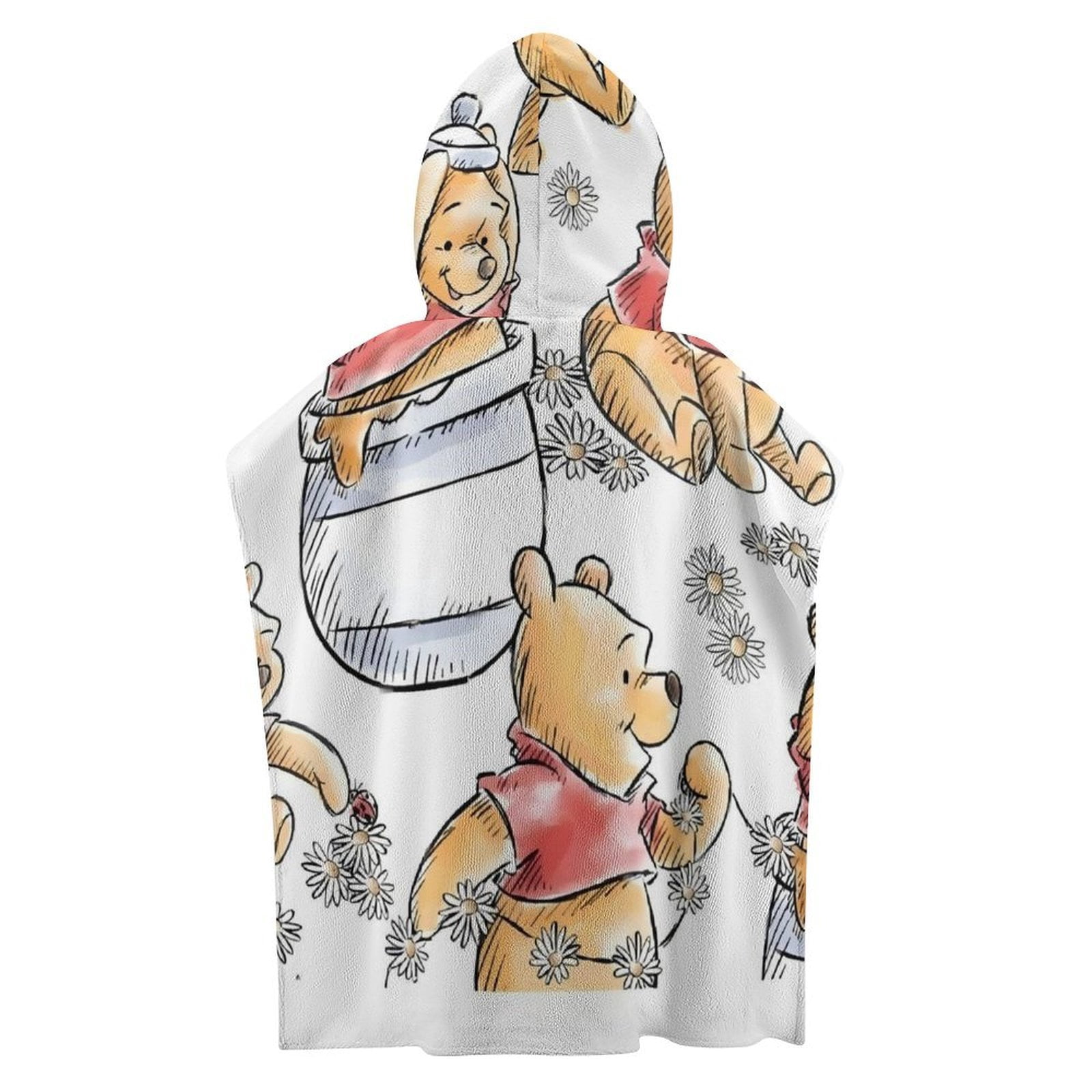 Winnie The Pooh Children's hooded towel for the bathroom and beach ...