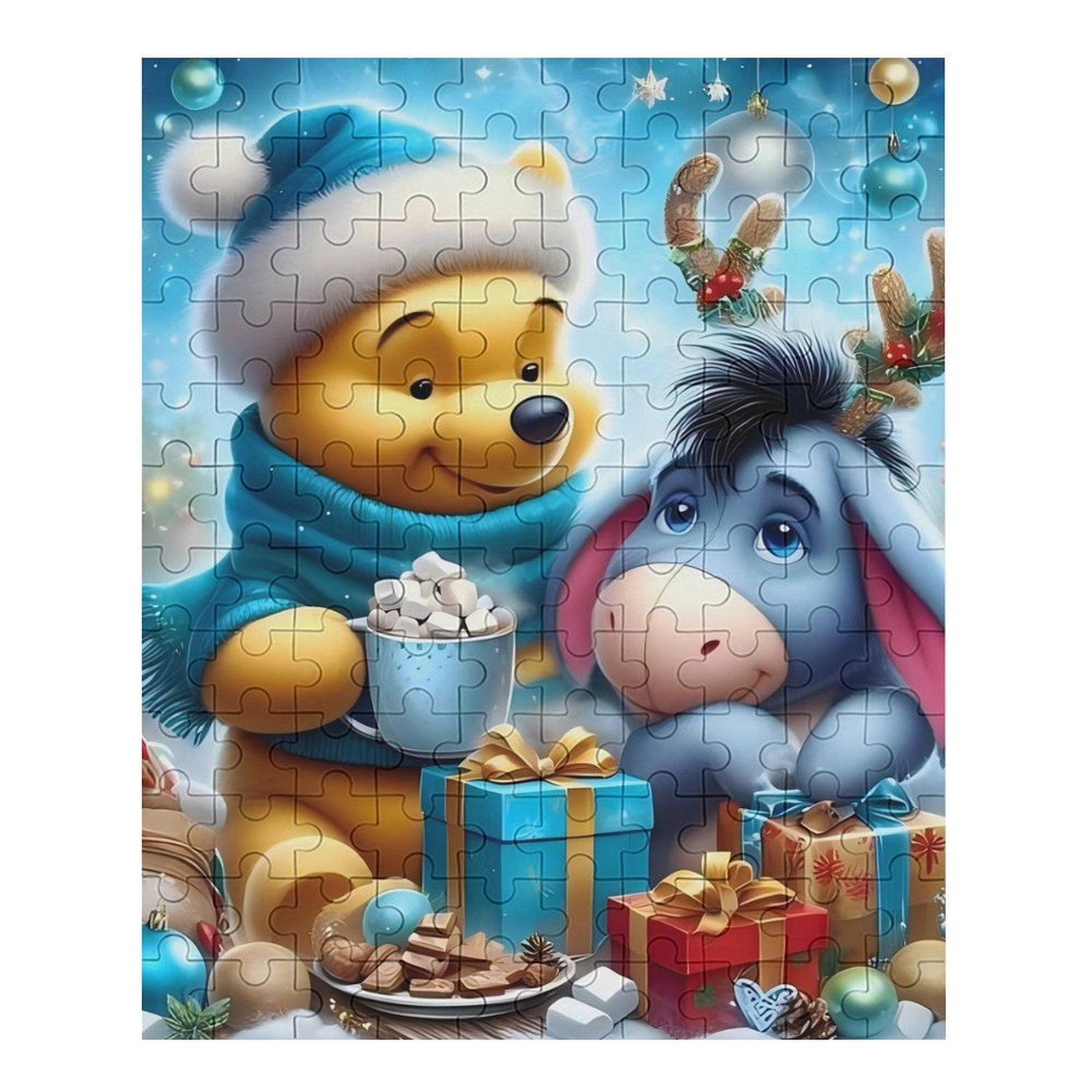 Winnie The Pooh Christmas Jigsaw Puzzles Interlocking puzzles for kids ...