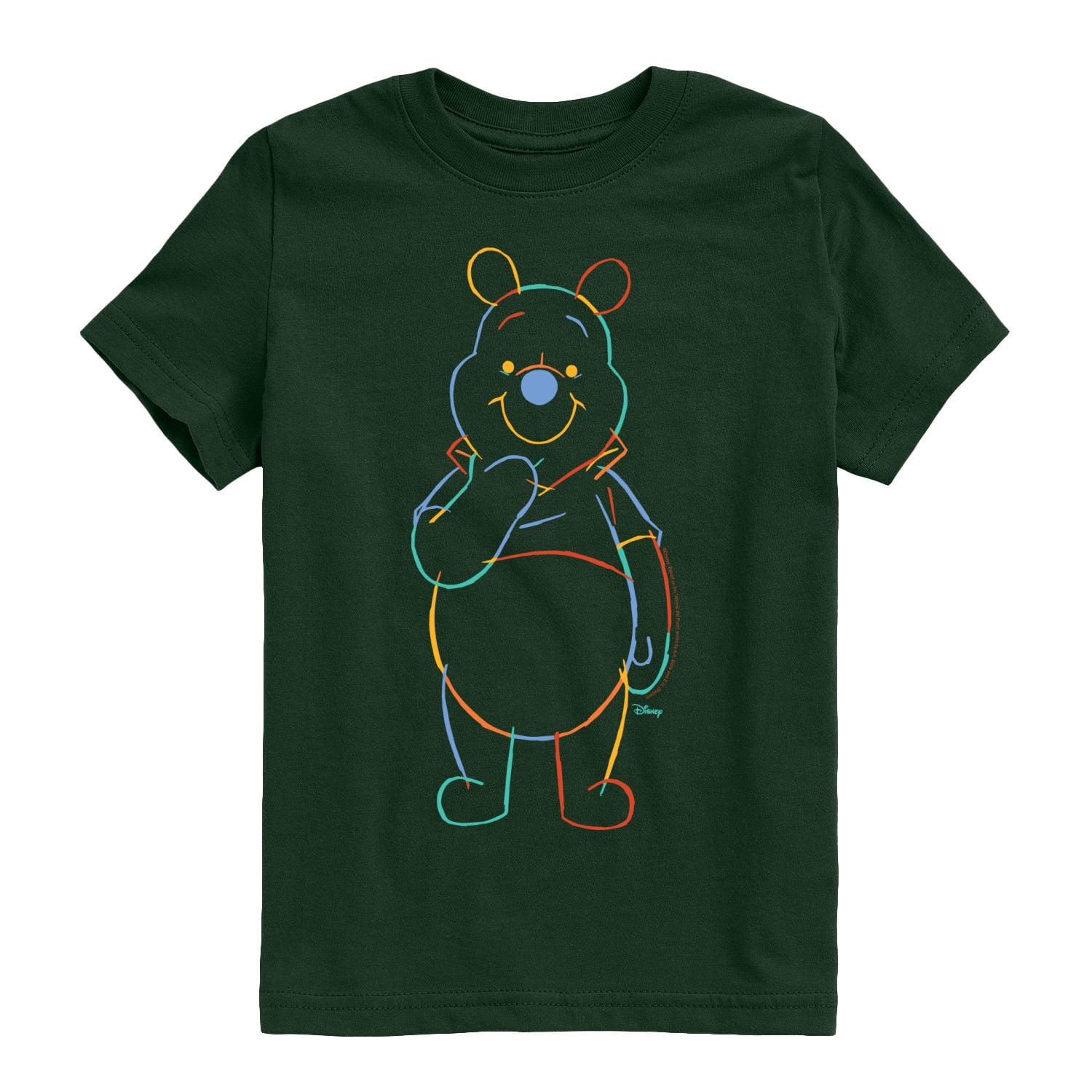 Winnie The Pooh - Color - Youth Boys Short Sleeve Graphic T-Shirt ...