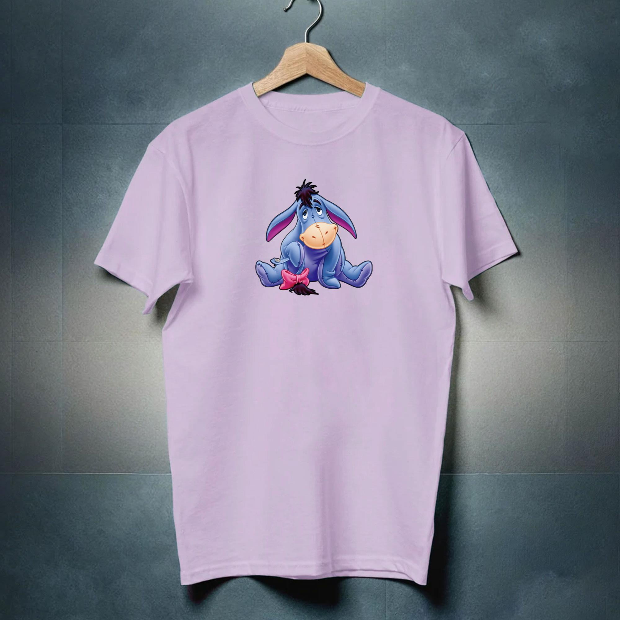 Winnie The Pooh Donkey Eeyore White Women's 34 Short Sleeve T-Shirt ...
