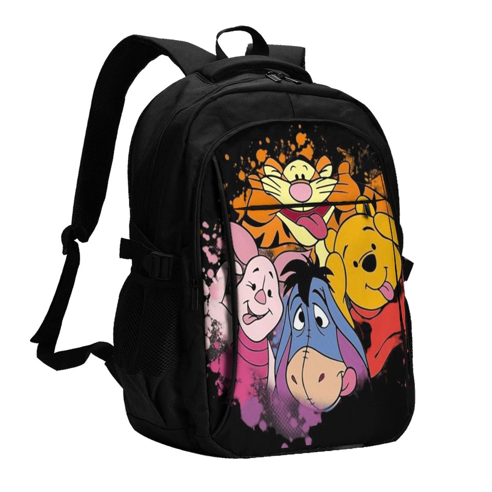 Winnie The Pooh Eeyore Large Travel Laptop Backpack With Usb Charging ...