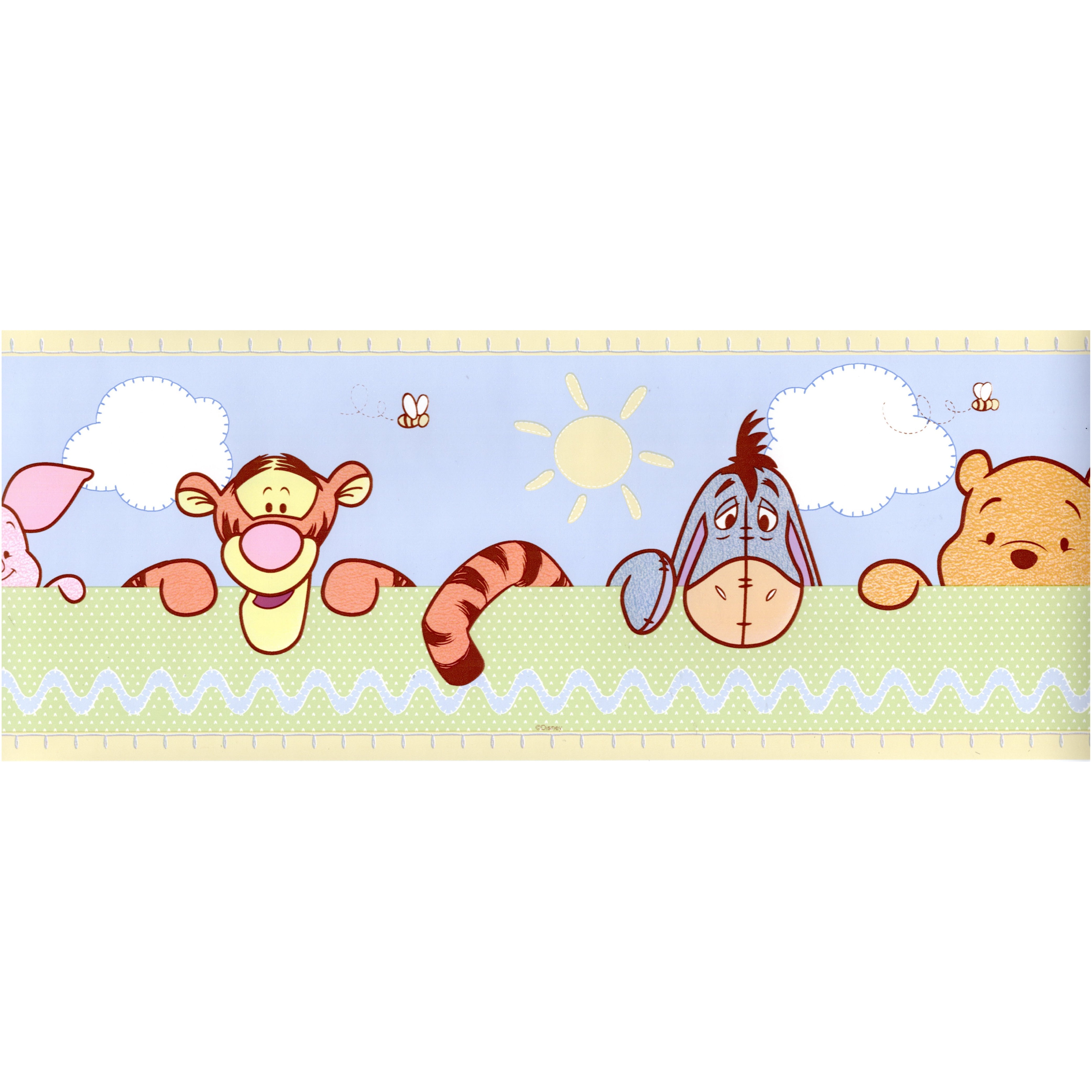 Winnie The Pooh Eeyore Tigger Piglet Peek A Boo Wallpaper Border ...