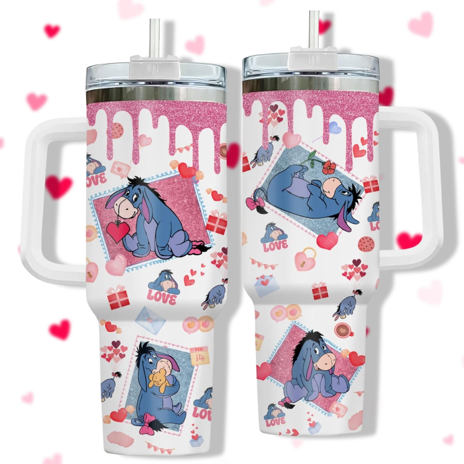 Winnie The Pooh Eeyore Tumbler, Cute Eeyore Tumbler Cup, Disney ...