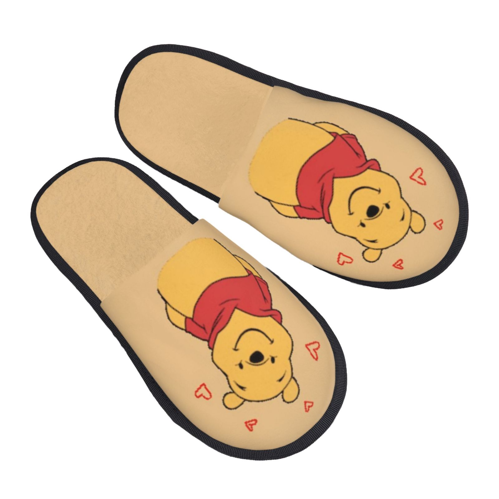 Winnie The Pooh Furry Slippers For Men Women Fuzzy House Slippers ...