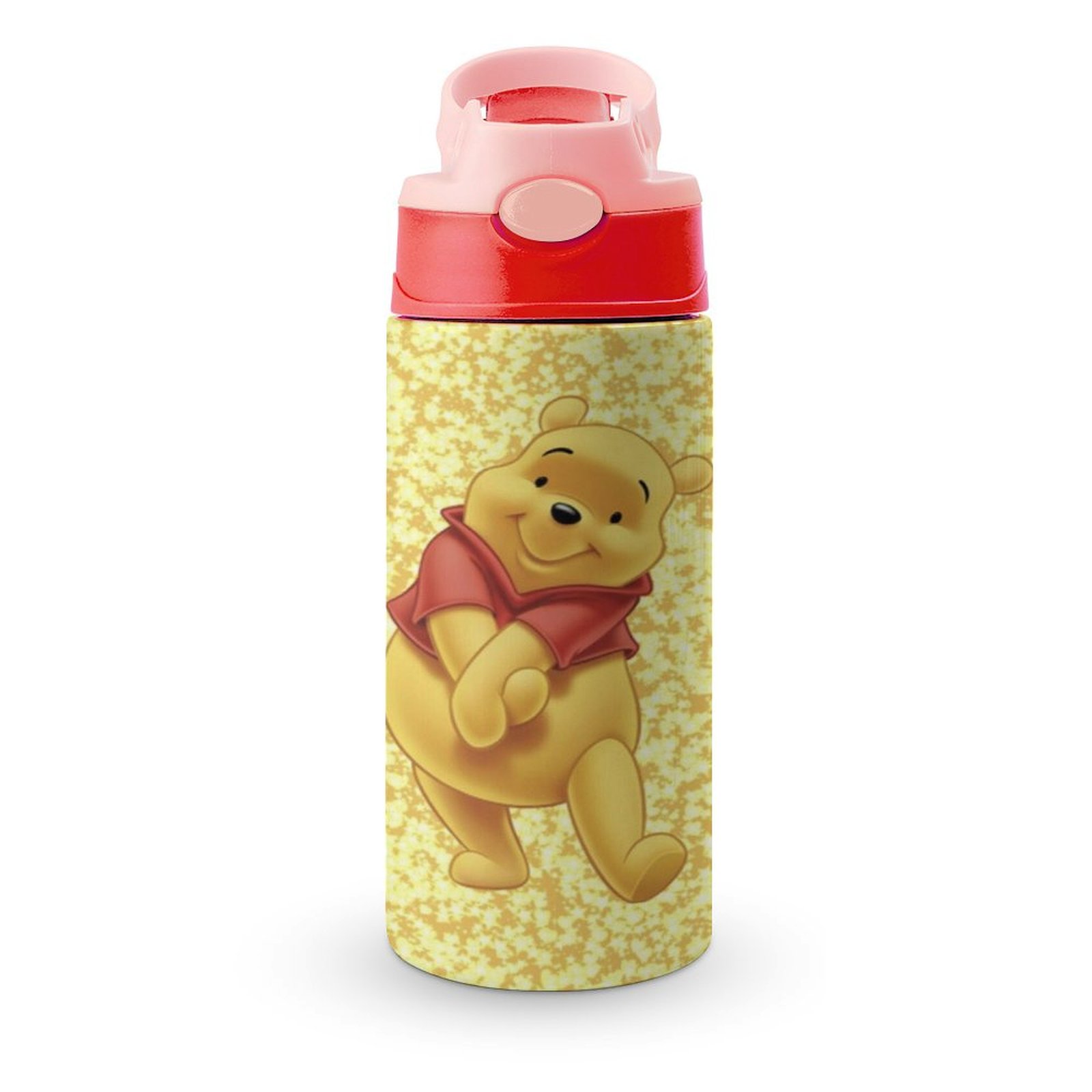 Winnie The Poo Kids Water Bottle with Straw Lid Insulated Stainless ...