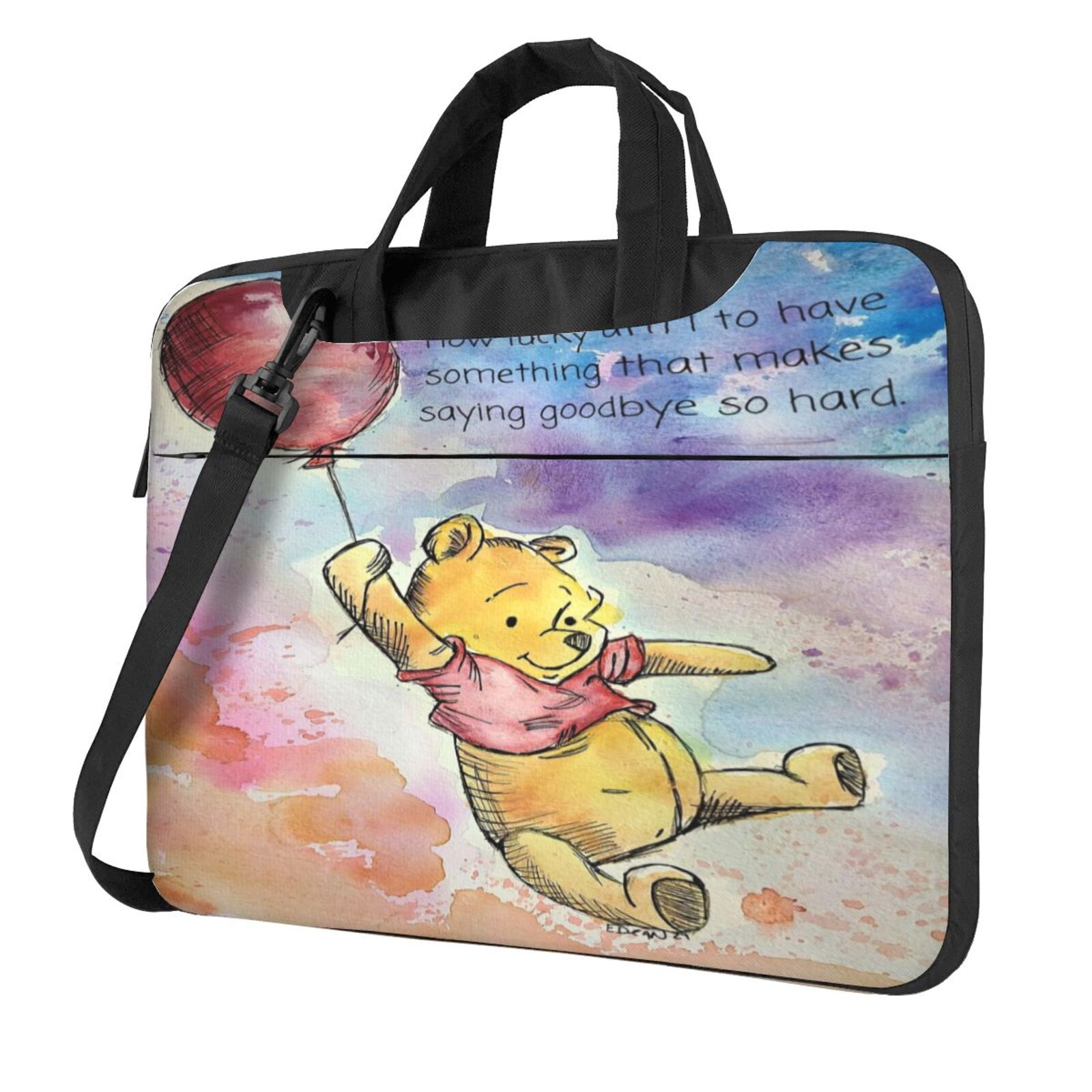 Winnie The Poo Laptop Shoulder Bag Cartoon Laptop Case Computer Bag ...