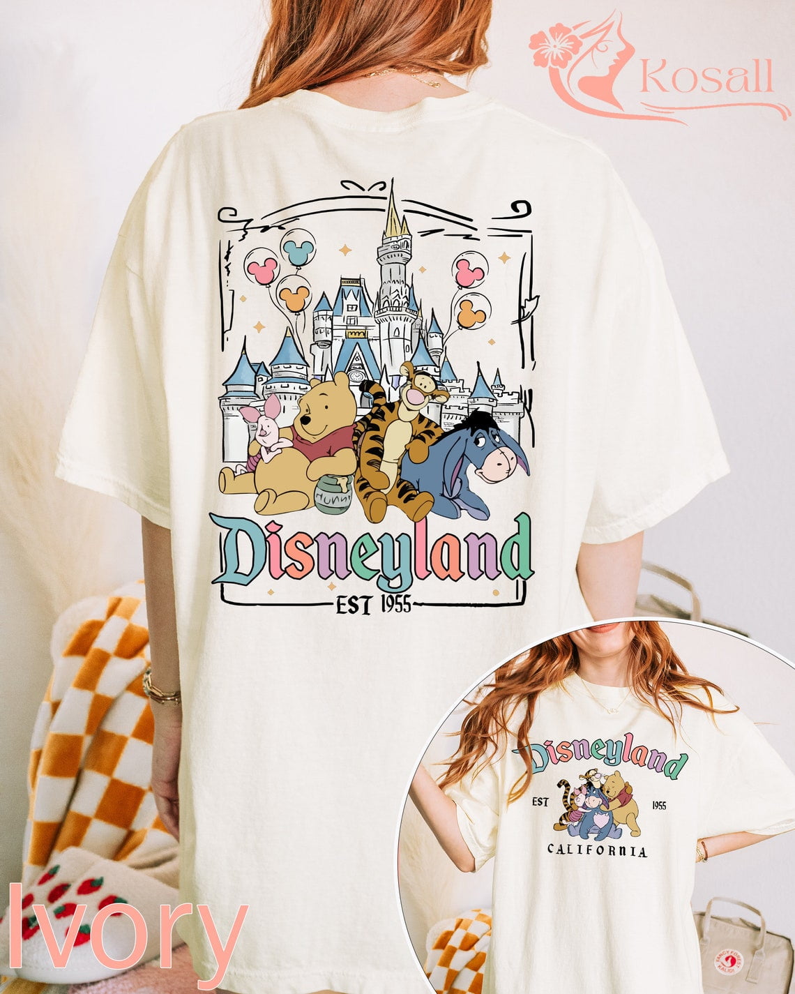 Winnie The Pooh Magic Castle Comfort Colors 2-sided T-Shirt Family ...