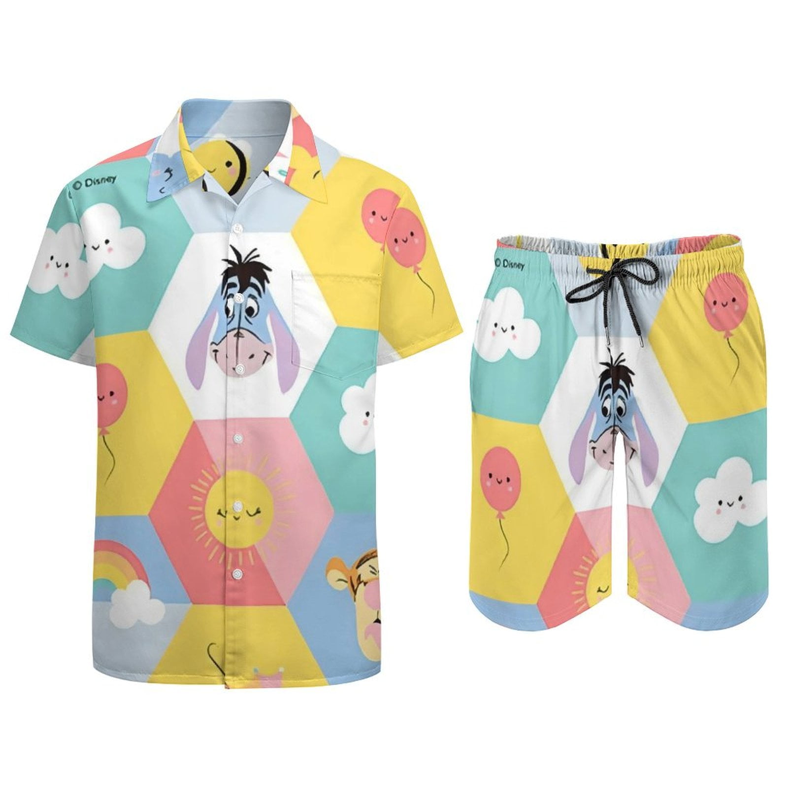 Winnie The Pooh Men's casual shirt beach suit M - Walmart.com