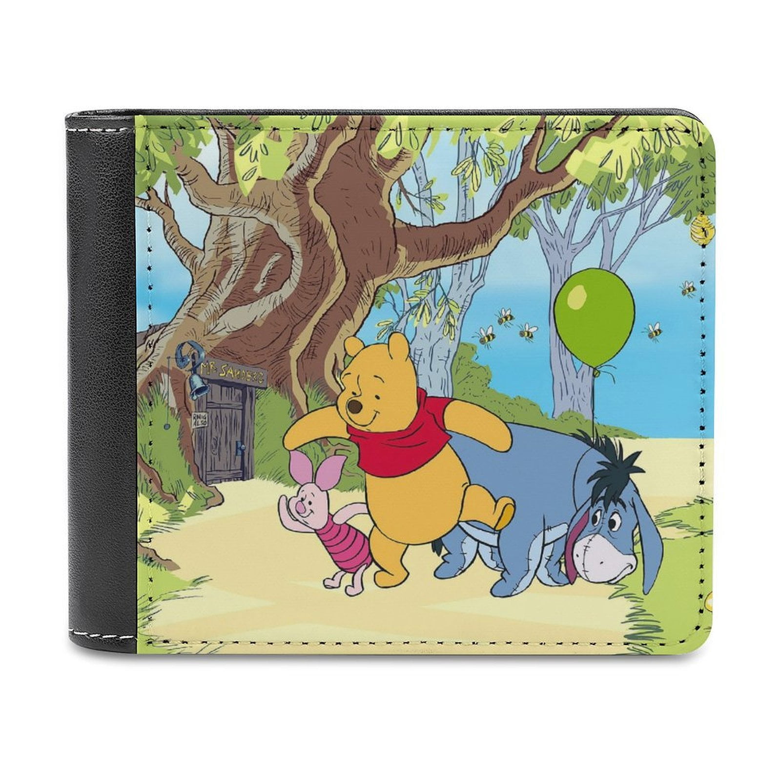 Winnie The Pooh Mens Wallet Genuine Leather Bifold Extra Capacity ...