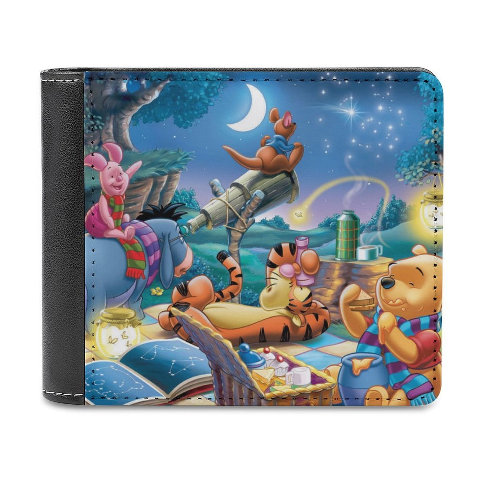Winnie The Pooh Mens Wallet Genuine Leather Bifold Extra Capacity ...